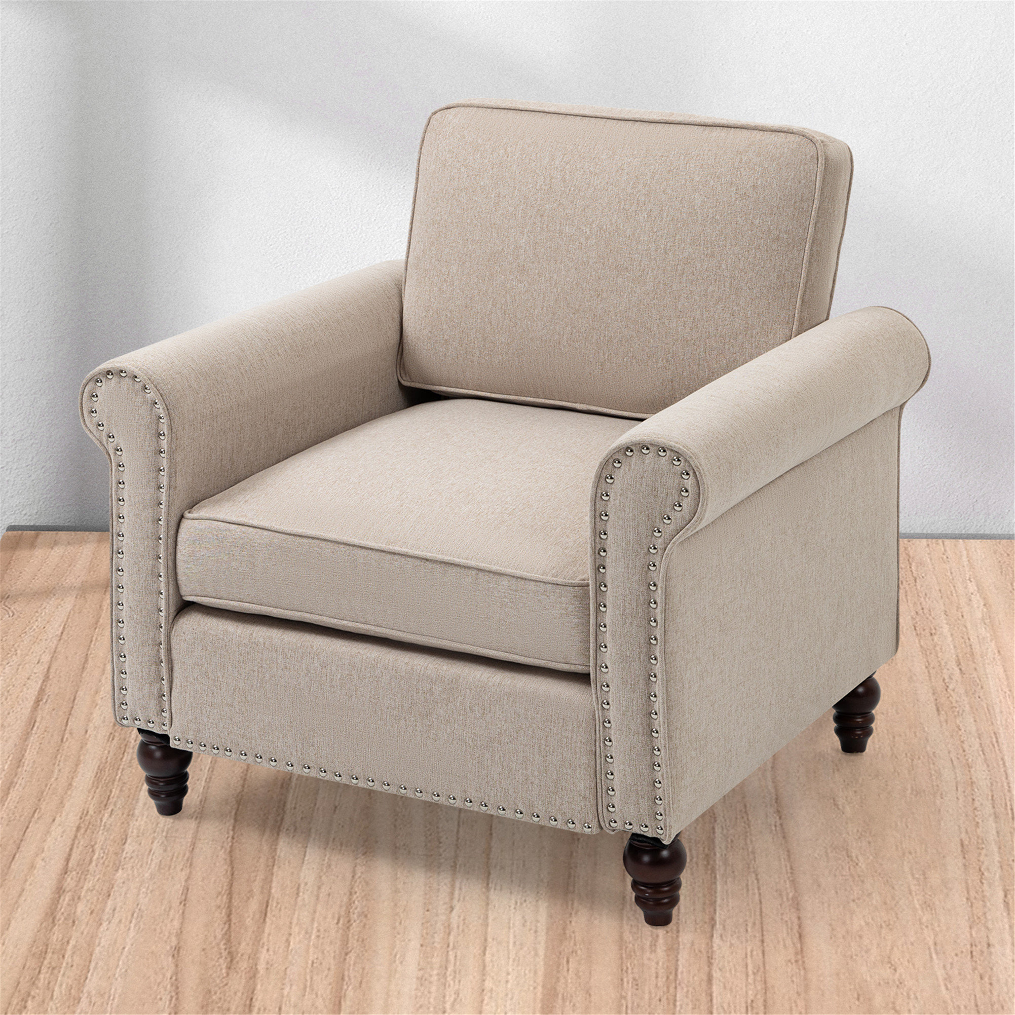 Acme Modern Upholstered Accent Chair Armchair,Single Sofa in , 1 | Wayfair