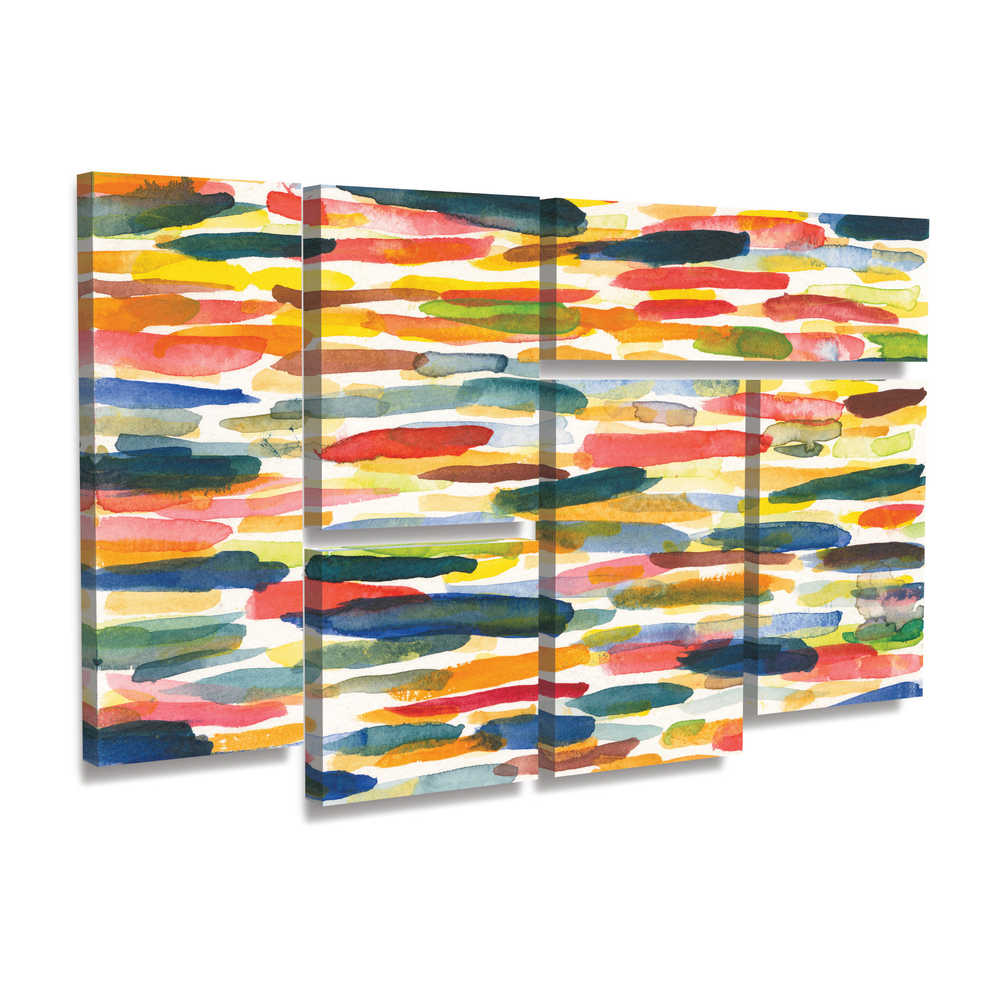 Red Barrel Studio Cheryl Warrick Colourful Patterns X 6 Piece Panel Set ...