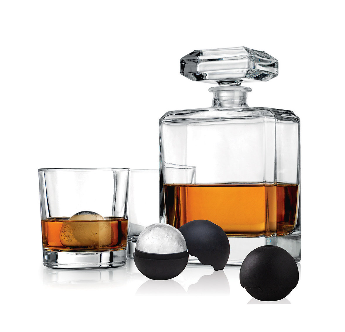 Godinger Silver Art Co Estate 5 Piece Whiskey Decanter Set - Wayfair Canada