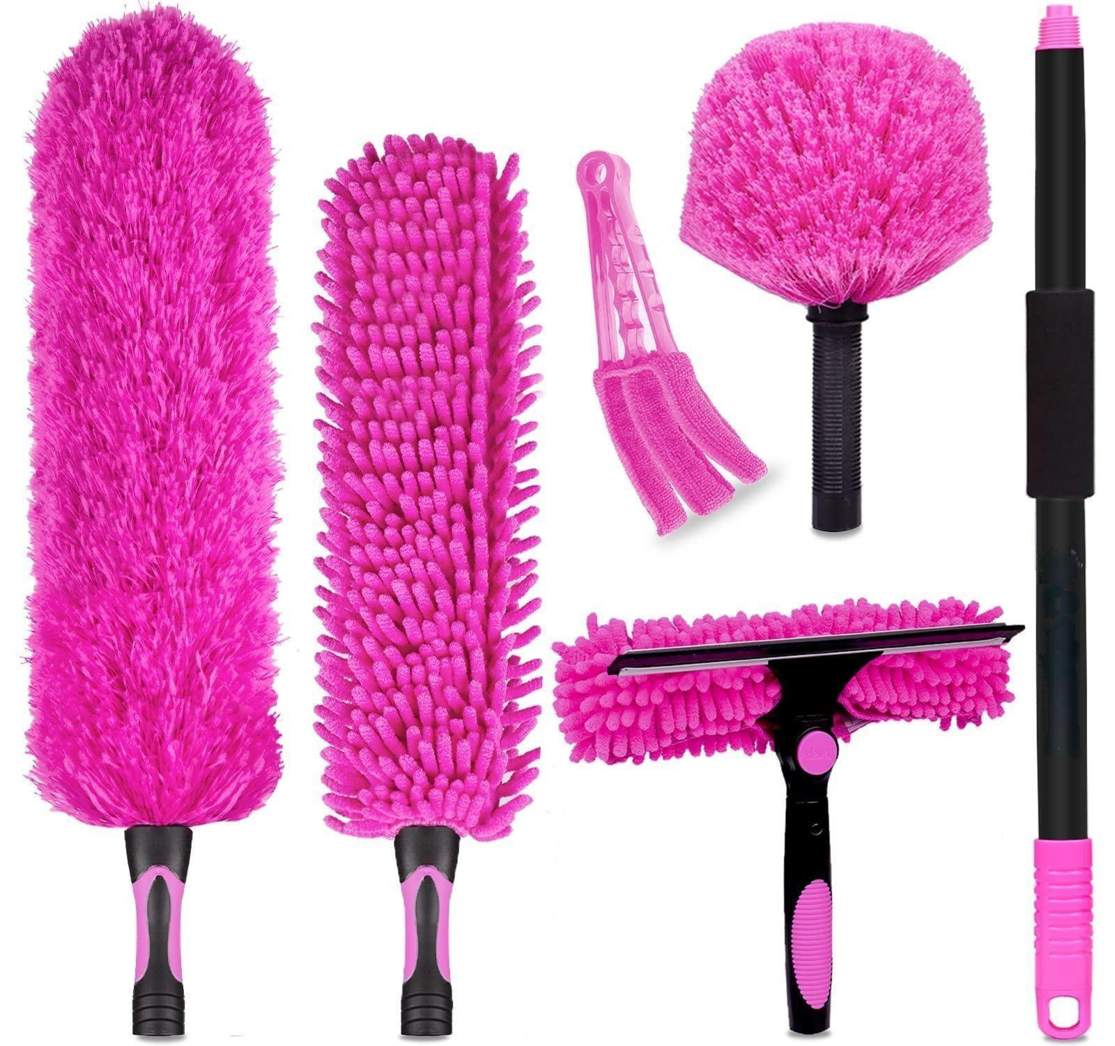 FEIYAN 15 Foot Dusters For Cleaning, Duster With Extension Pole 7-15Ft ...