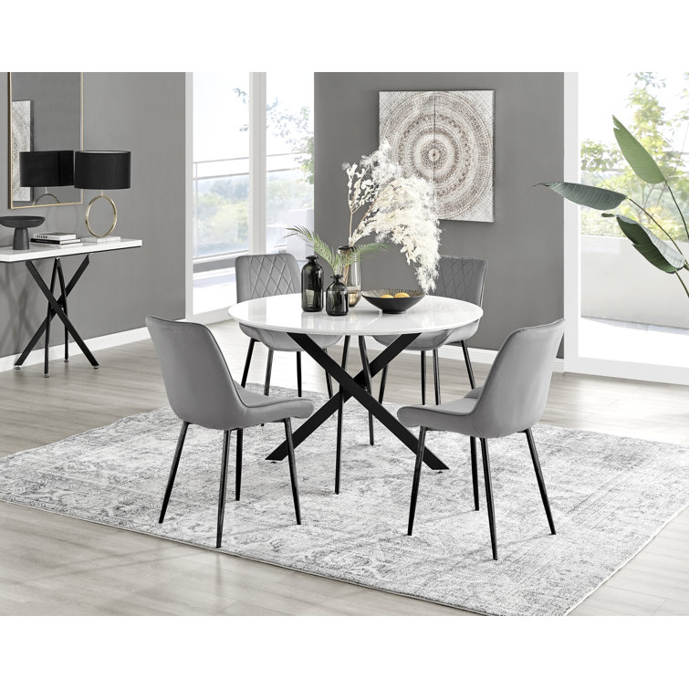 East Urban Home 4 - Person Dining Set & Reviews | Wayfair