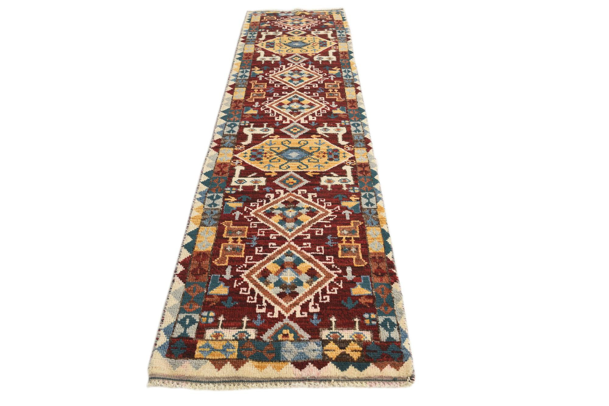 Isabelline Runner Philip Burgundy Rug | Wayfair