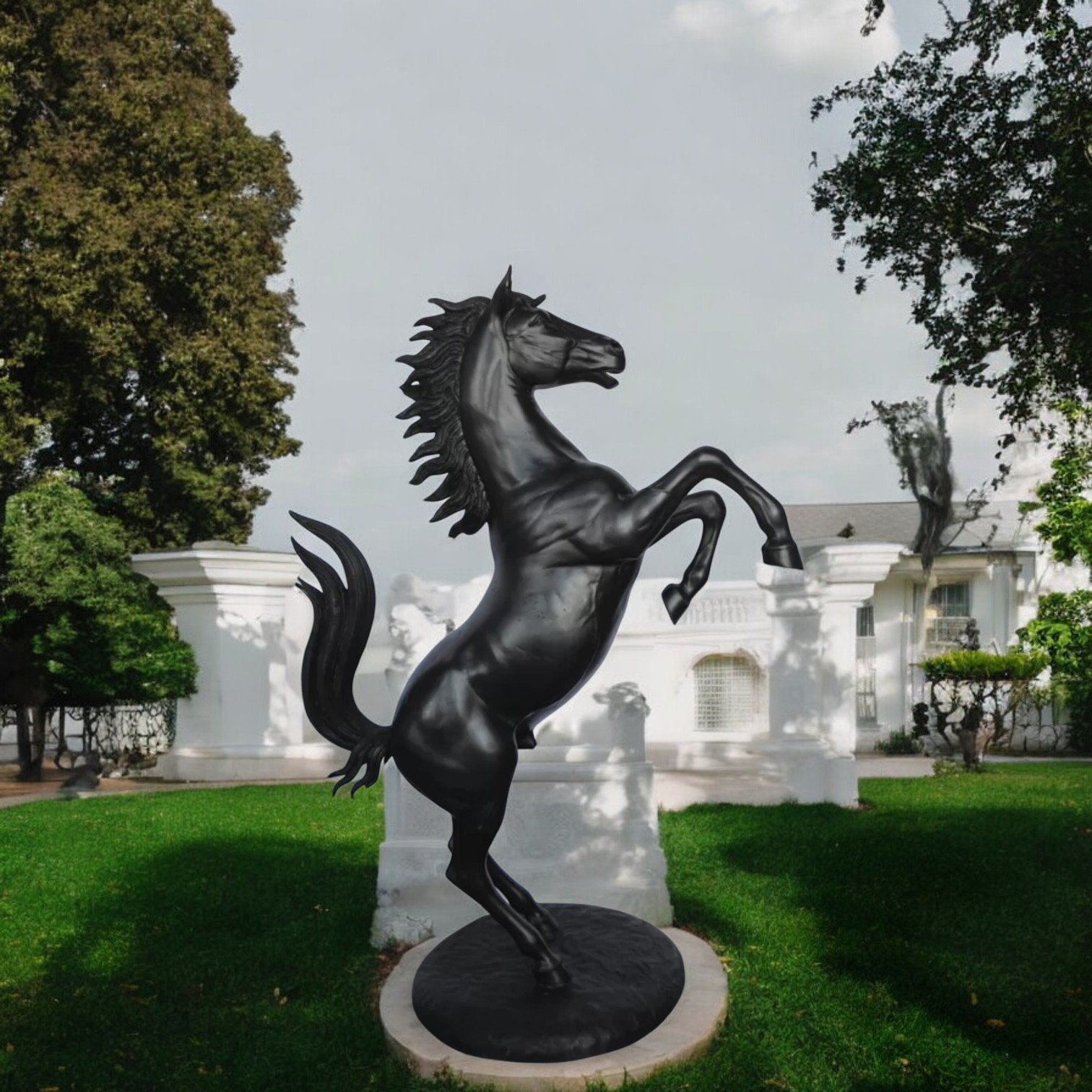 Nifao Statues Ferrari Horse Bronze Statue – Heavy Bronze Large Luxury ...