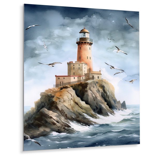 Latitude Run® " Ocean Watchtower II " Painting Print - Wayfair Canada