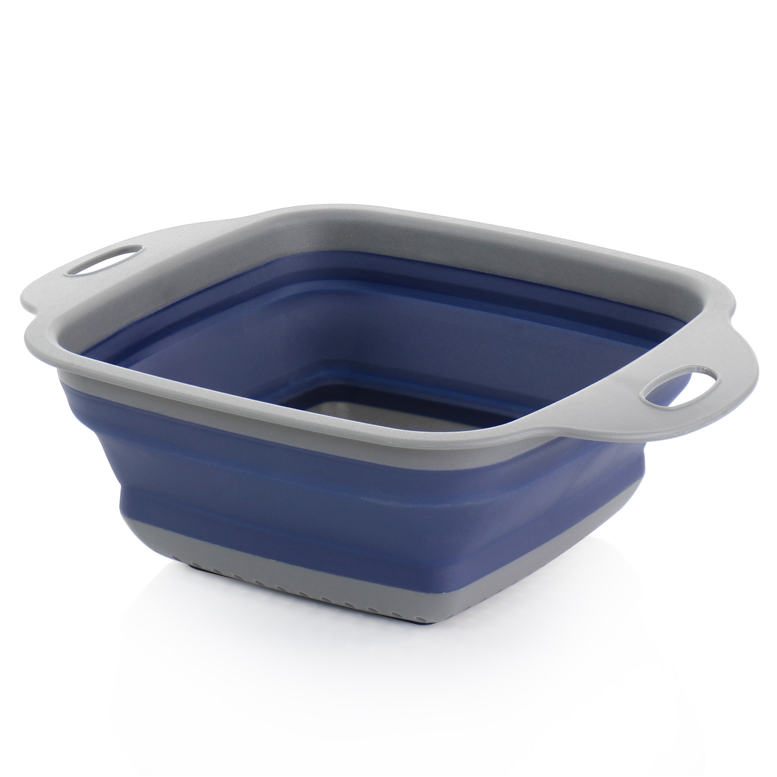 Oster Bluemarine Collapsible Square Plastic Colander In Blue | Wayfair
