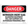 SignMission Nitrogen Inert Gas Equipment Sign | Wayfair