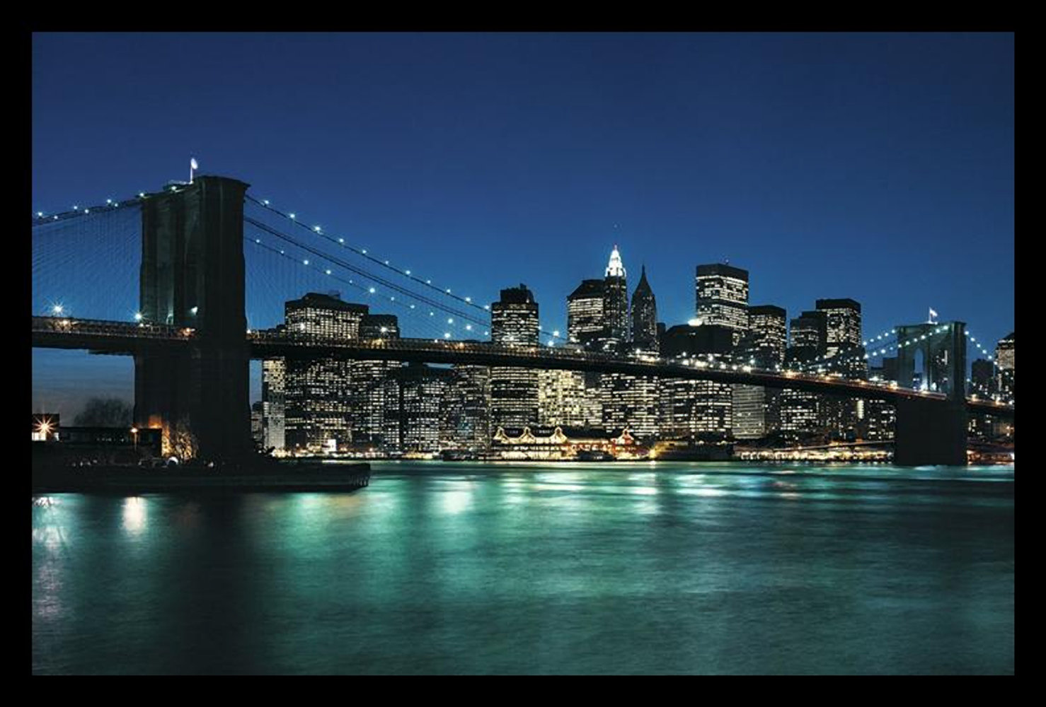 Ebern Designs New York City Brooklyn Bridge 2007 - Picture Frame ...