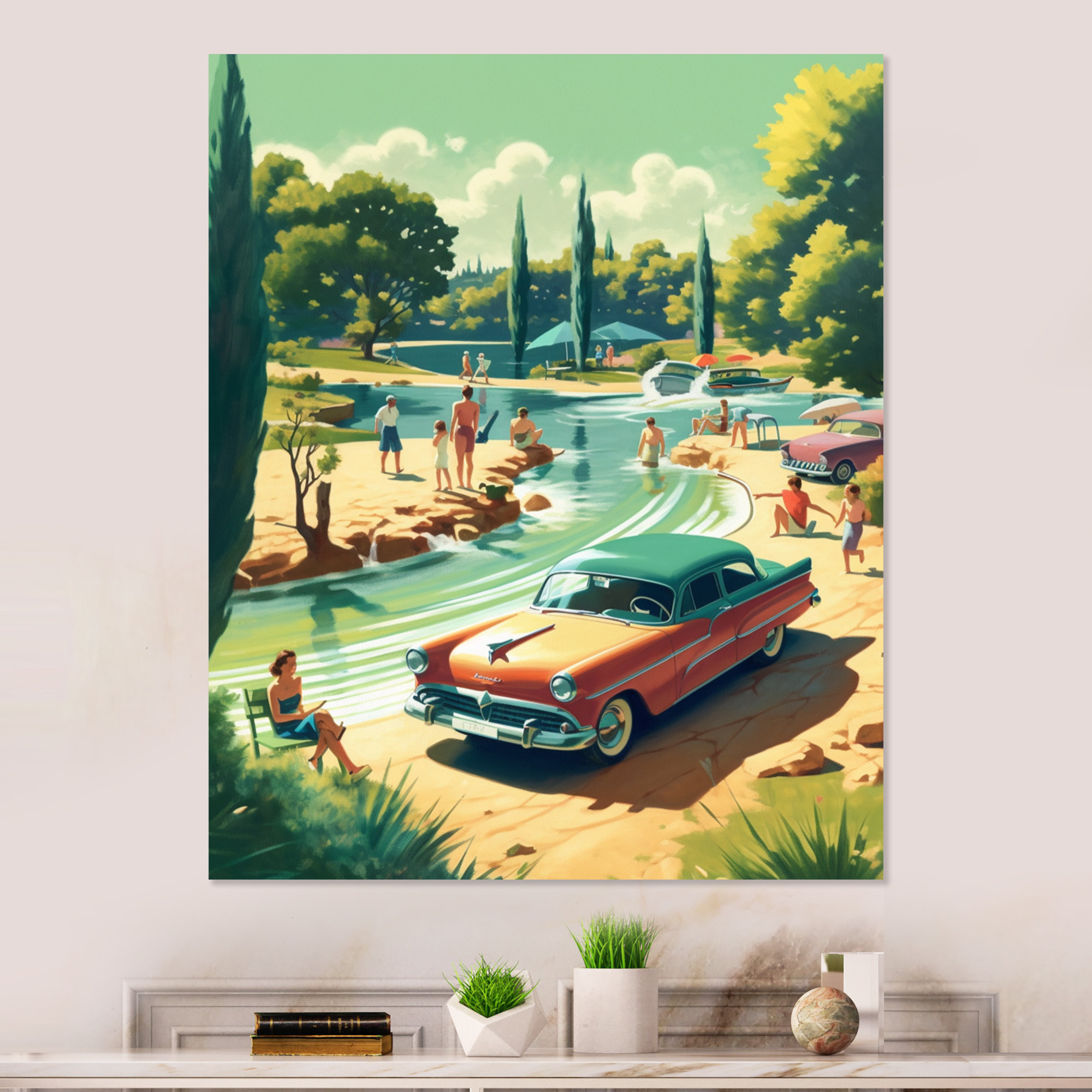 Red Barrel Studio 50's Vintage Cars By The Beach III - Wayfair Canada