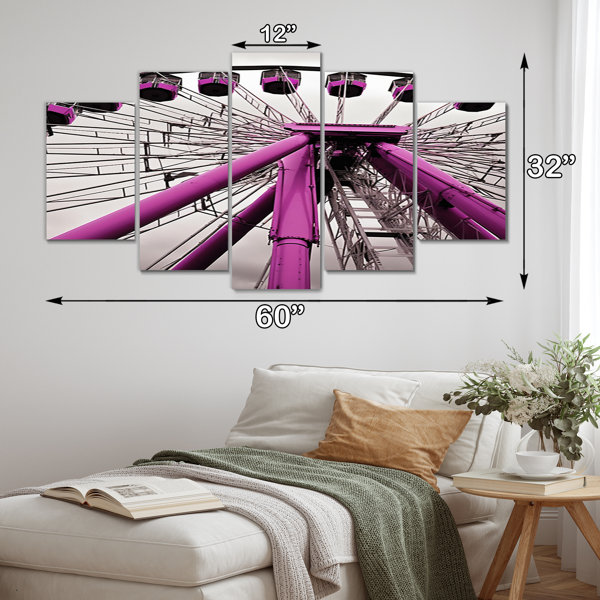 Ebern Designs Amusement Parks Whirling Wheels - Architecture Wall Decor ...
