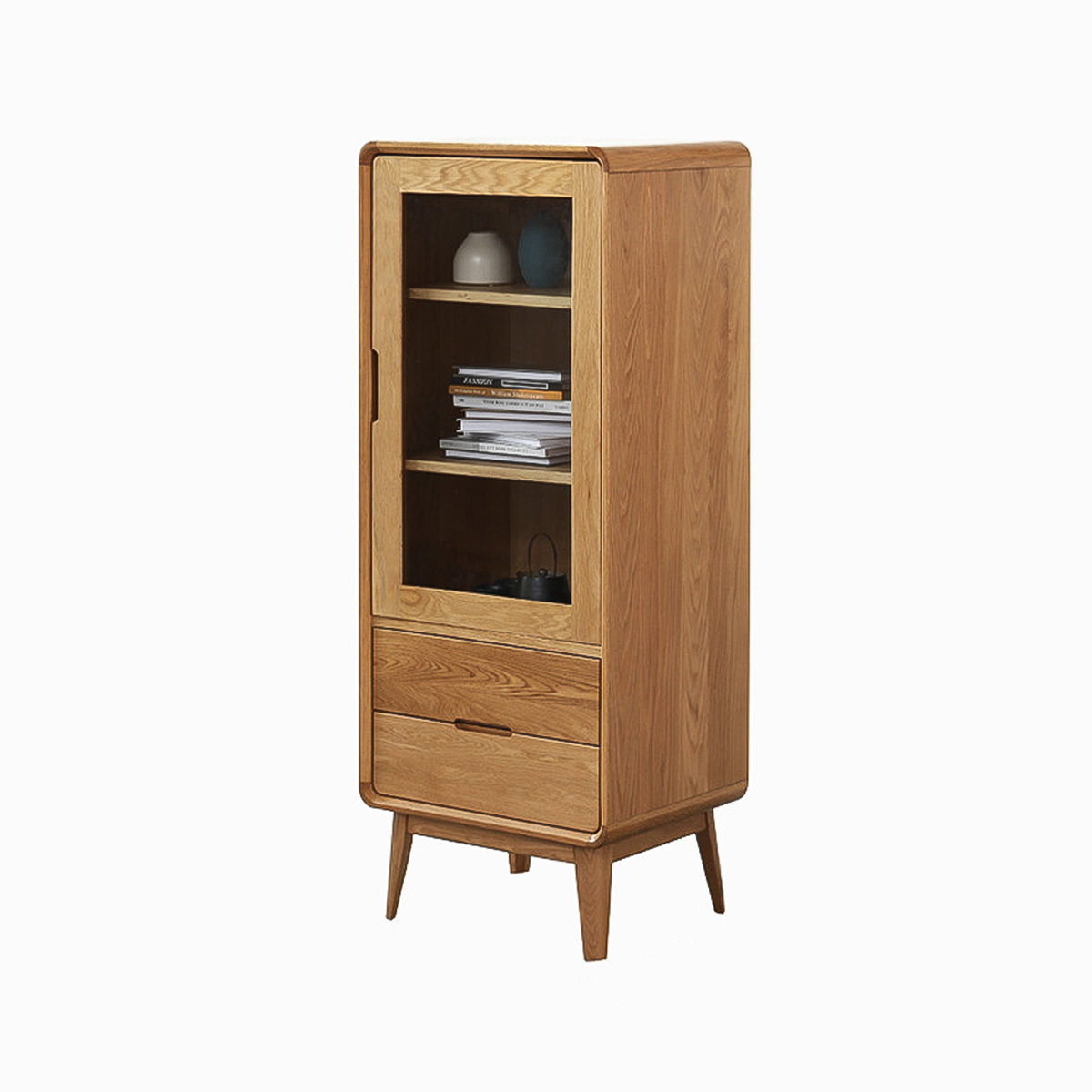 Corrigan Studio® Modern Minimalist Solid Wood Storage Cabinet | Wayfair