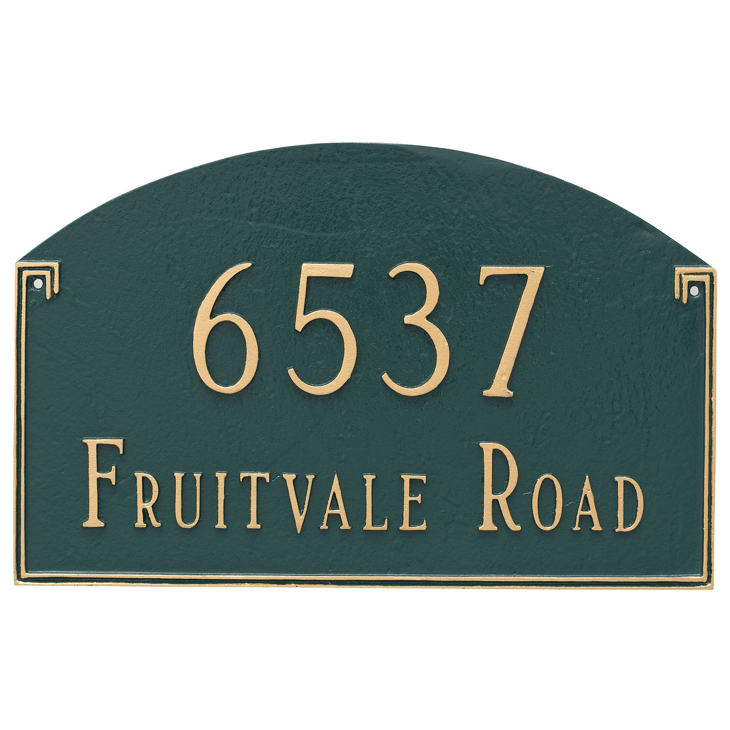 Montague Metal Products Inc. Georgetown 2-Line Wall Address Plaque ...
