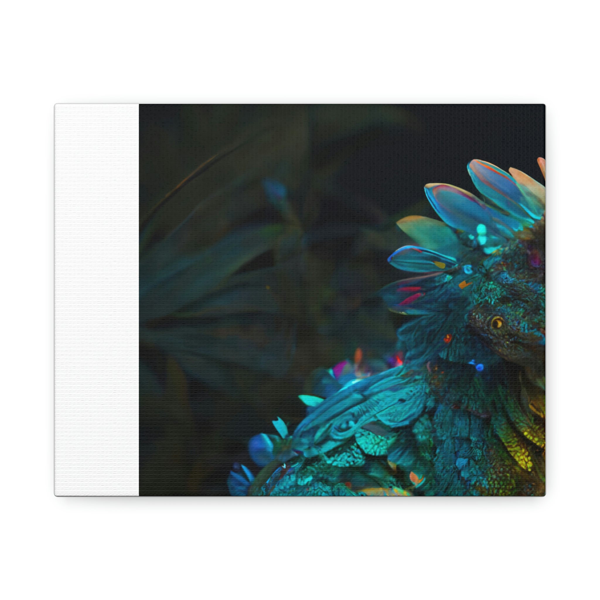 Latitude Run® Feathered Dragon by Kelly Johnson - Wrapped Canvas ...