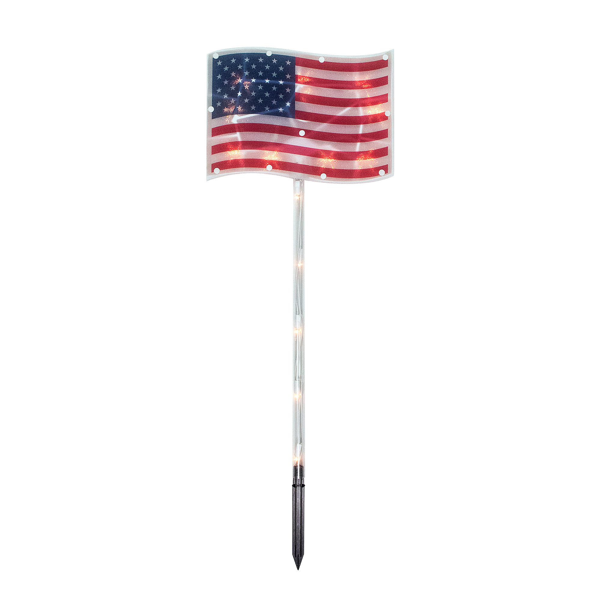 Northlight Seasonal Patriotic American Flag 4th of July Pathway Marker ...