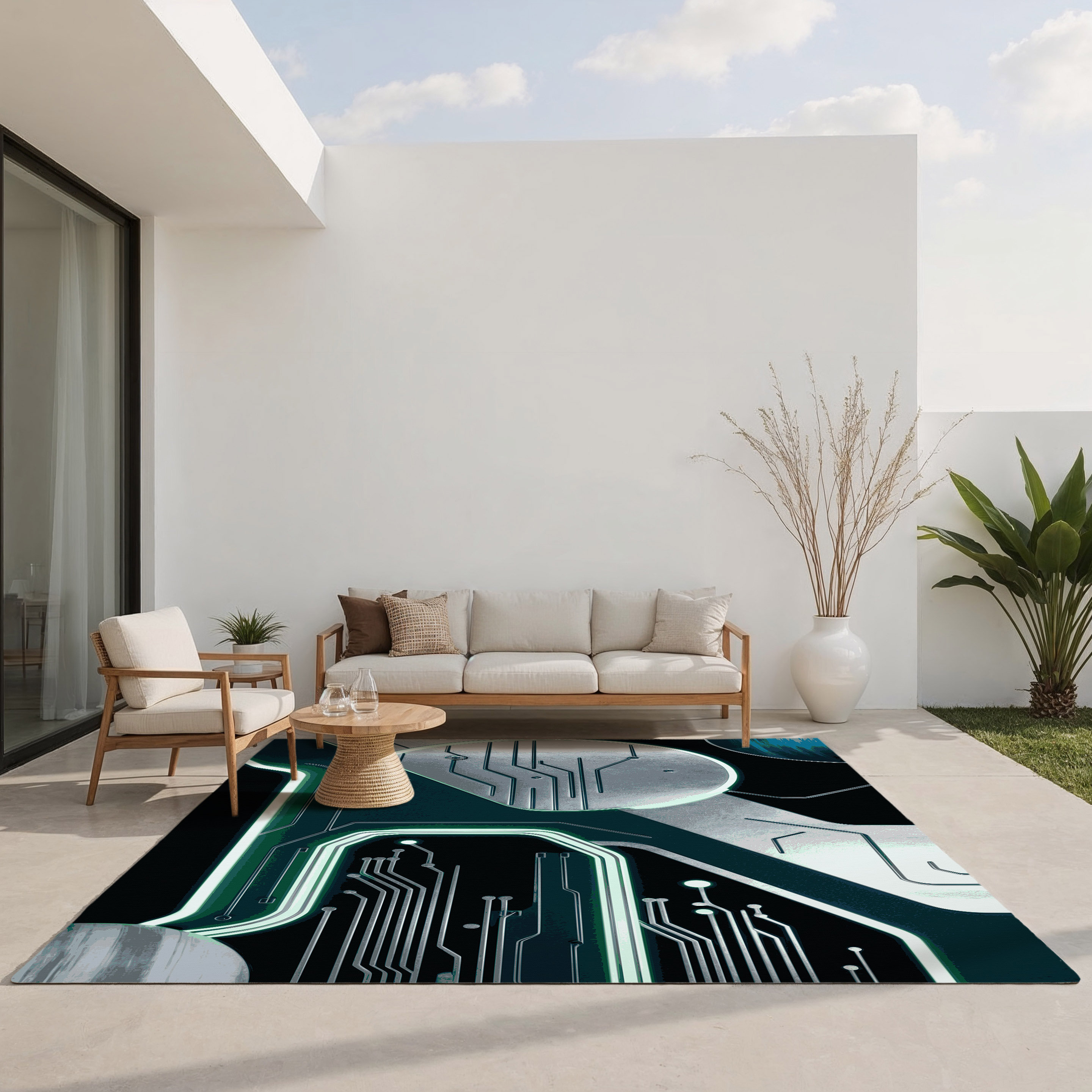 Wrought Studio™ Stellar Breeze Indoor And Outdoor Area Rug | Wayfair