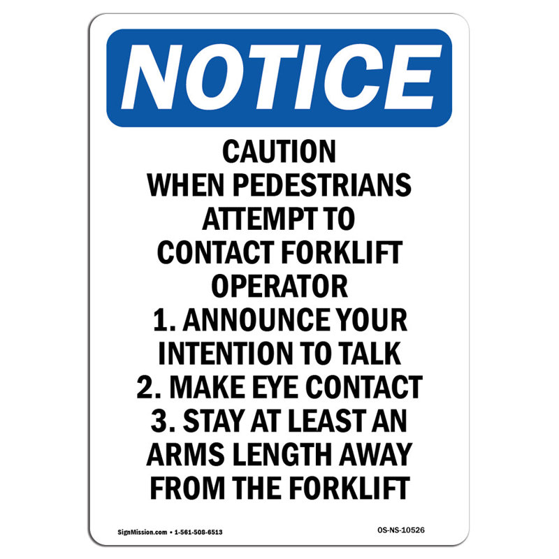 SignMission Caution When Pedestrians Attempt Sign | Wayfair