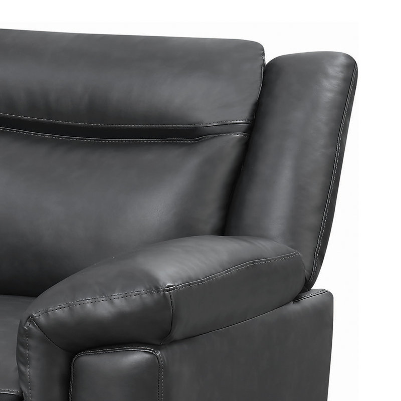 Latitude Run® 3-piece Upholstered Padded Arm Sofa Set Grey | Wayfair