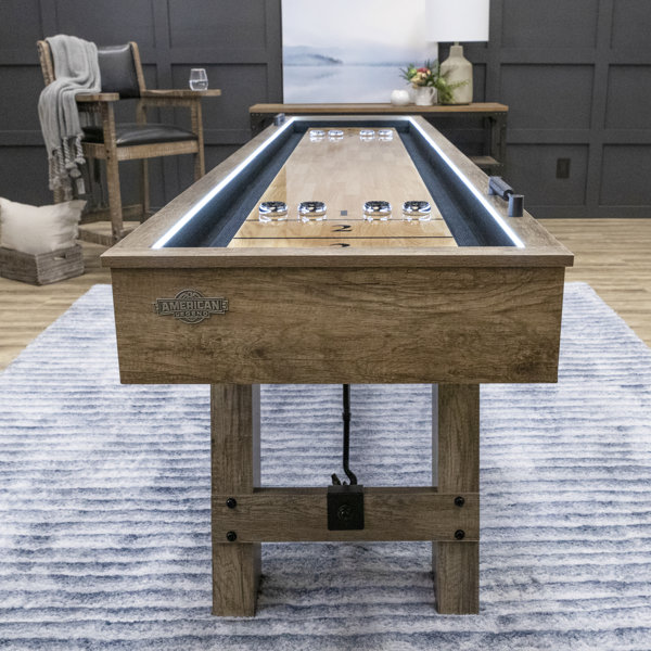 American Legend Brookdale American Legend LED 9' Shuffleboard Table ...