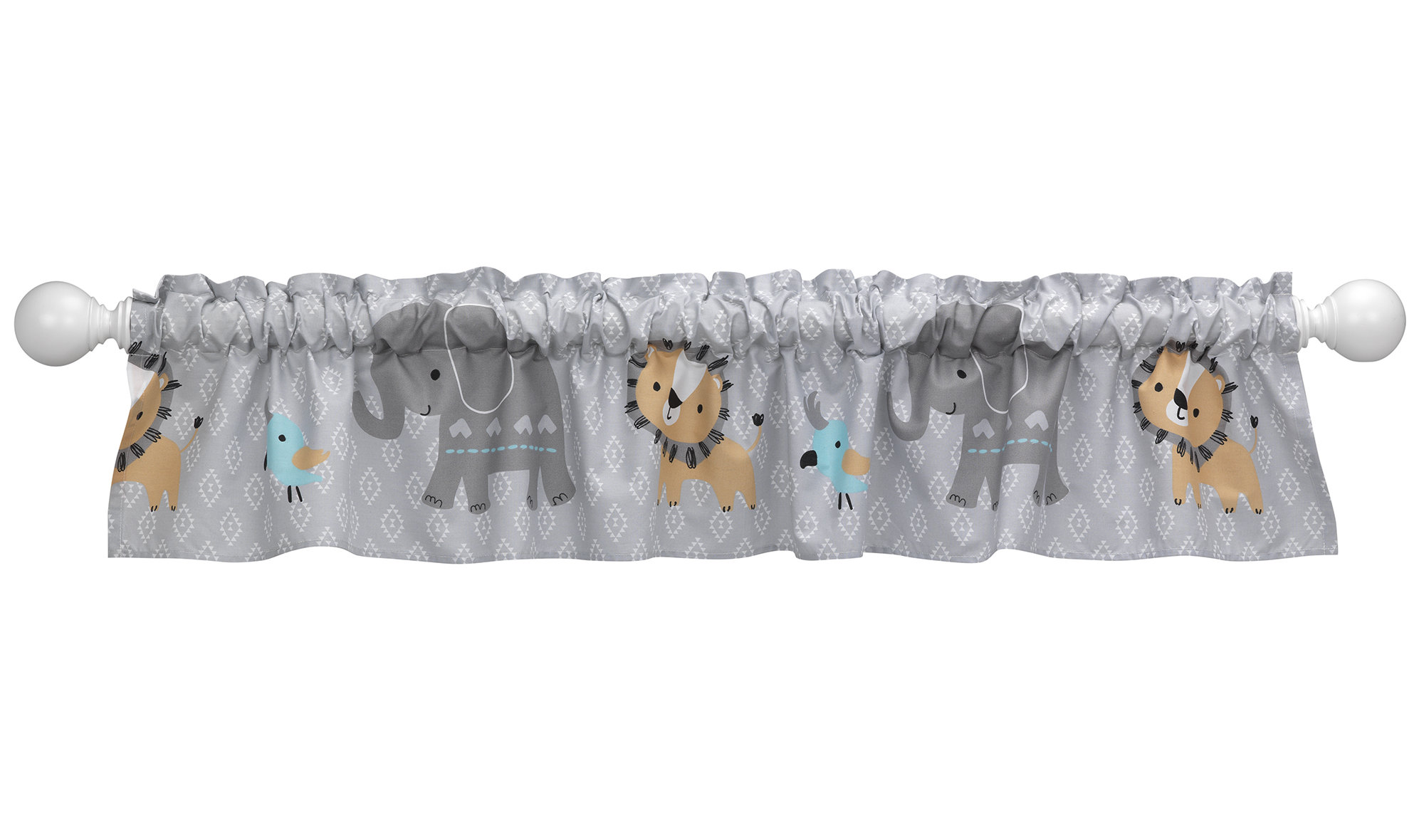 Bedtime Originals Jungle Fun Safari Elephant and Lion 54" Window ...