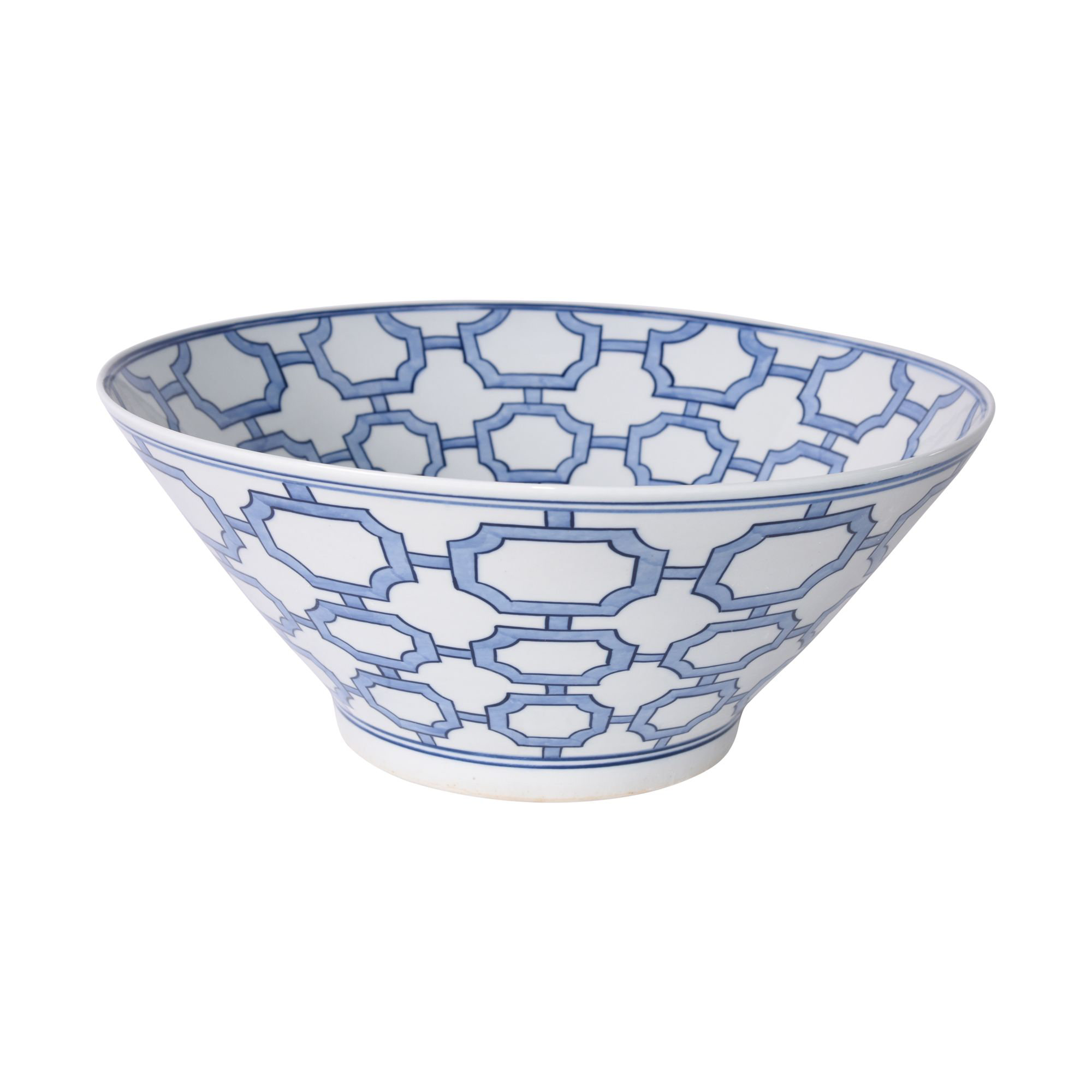 Legend of Asia Porcelain Global Inspired Decorative Bowl in Blue/White ...