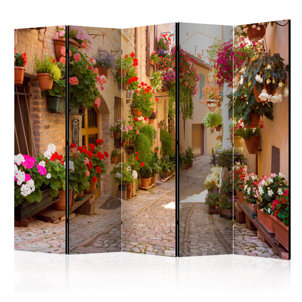 East Urban Home 225cm W x 172cm H 5 - PanelOne Sided Room Divider ...