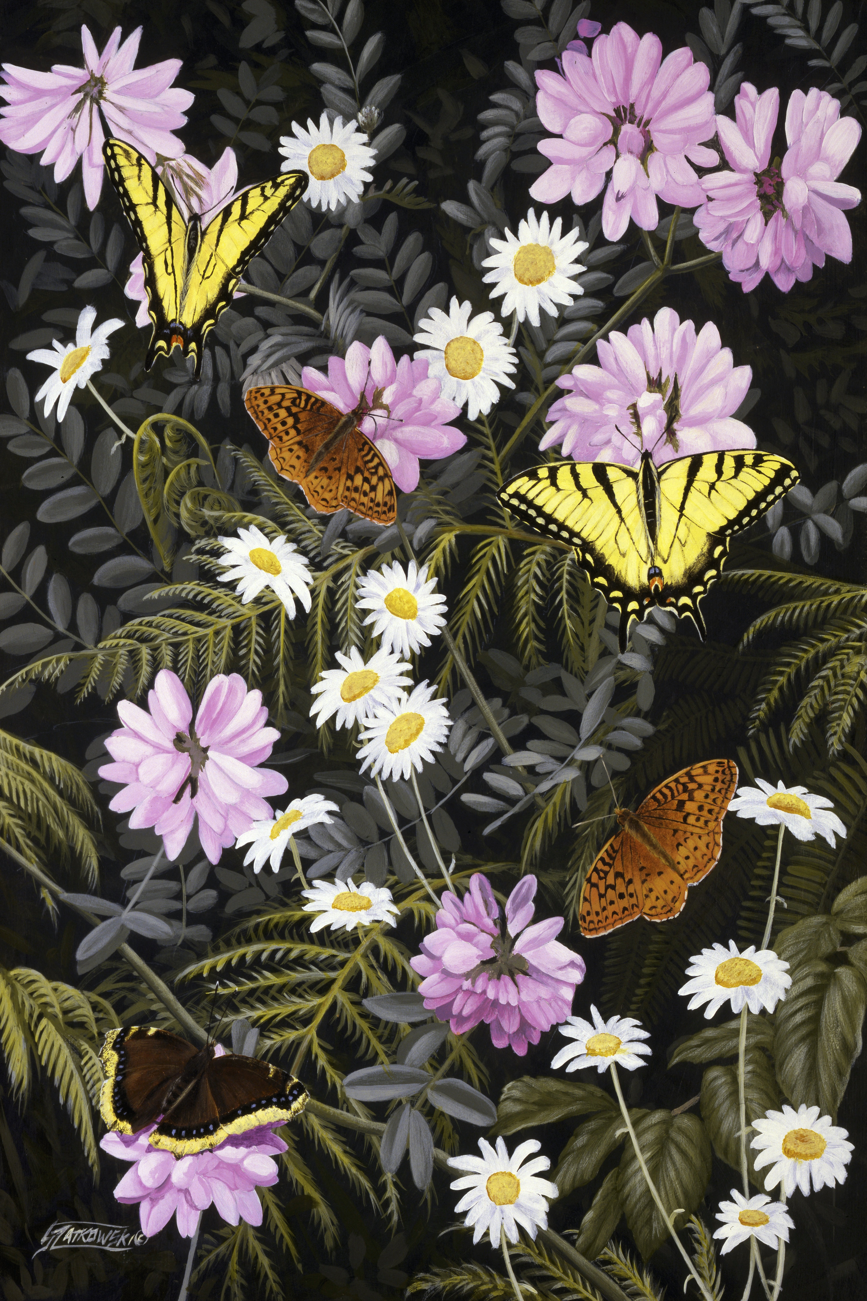 Brambly Cottage Tapestry Of Butterflies by Fred Szatkowski - Wrapped ...