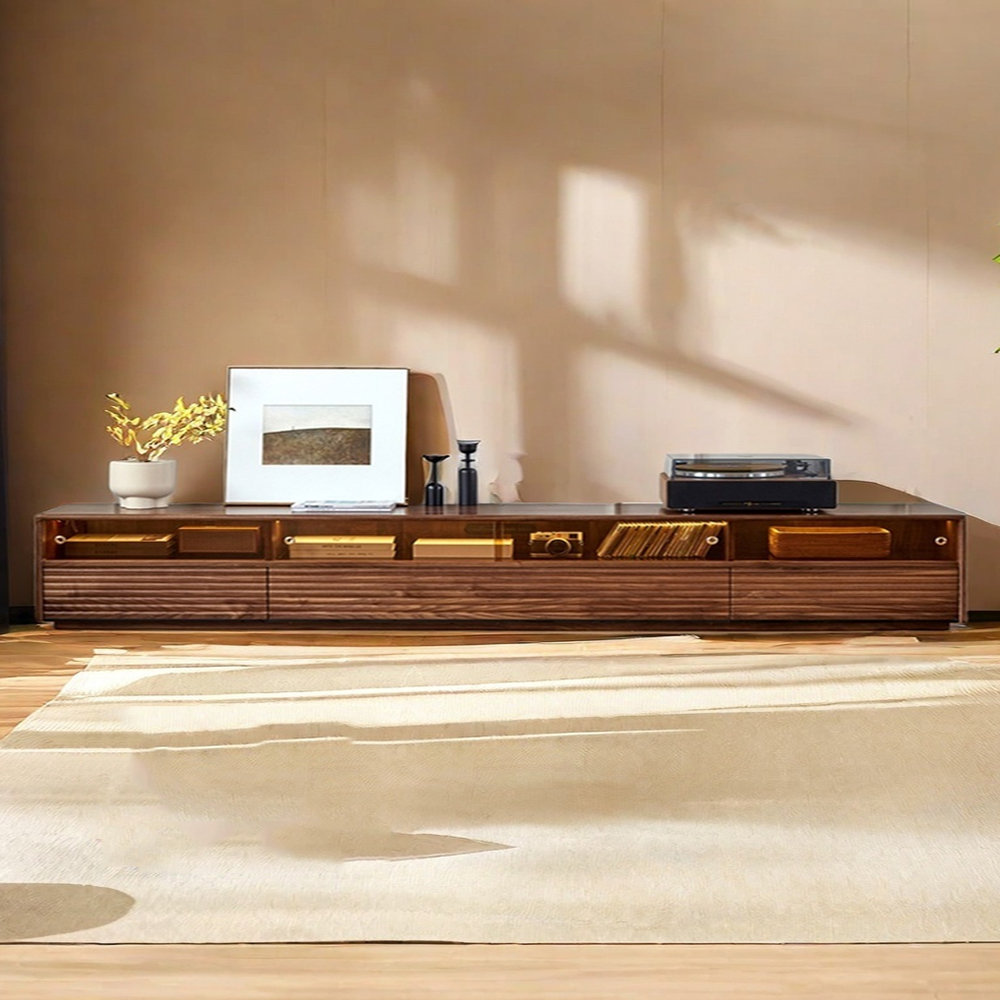 ComfyFurnituress Solid Wood TV Stand with Touch Sensor Lights - Wayfair ...