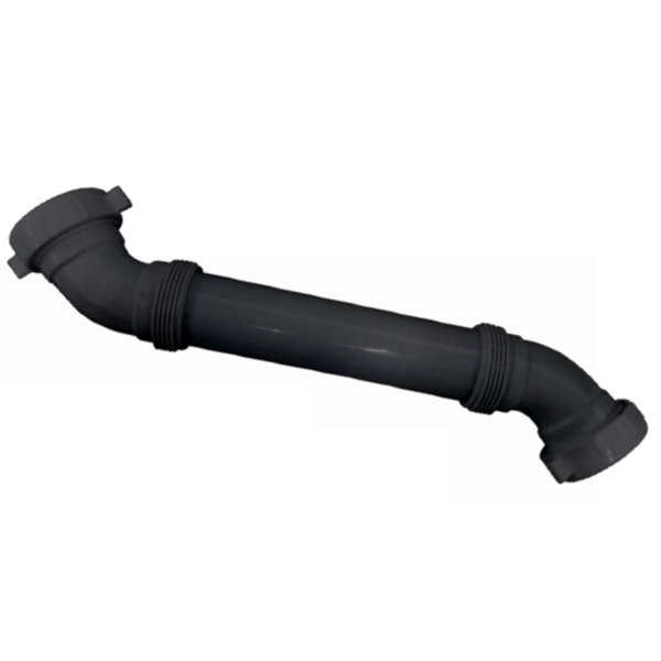 Highcraft 1-1/4" x 16" Plastic Double End Extension Tube for Kitchen ...