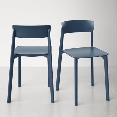 AllModern Vowa Outdoor Stackable Dining Side Chair | Wayfair