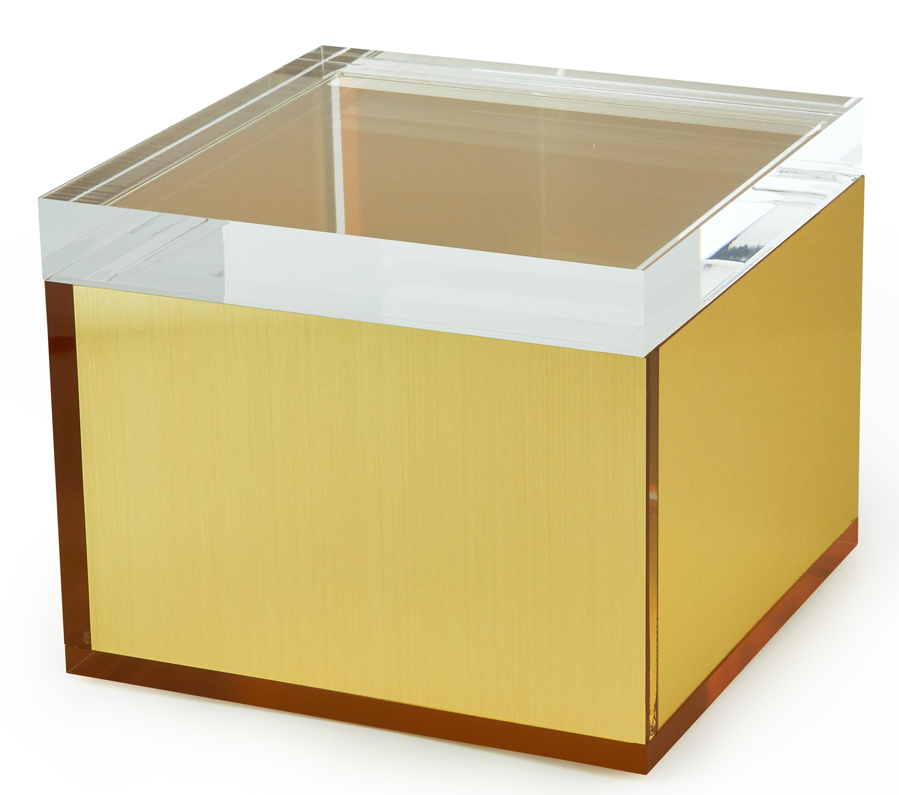 Mercer41 Small Gold Lucite Box | Wayfair