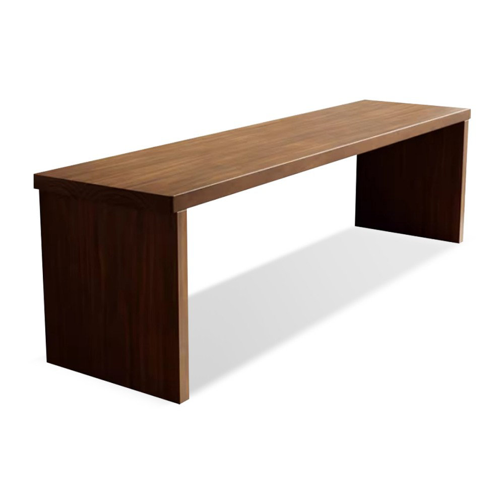 Furnire Lewi Dark-walnut Rectangular Solid Wood desks | Wayfair