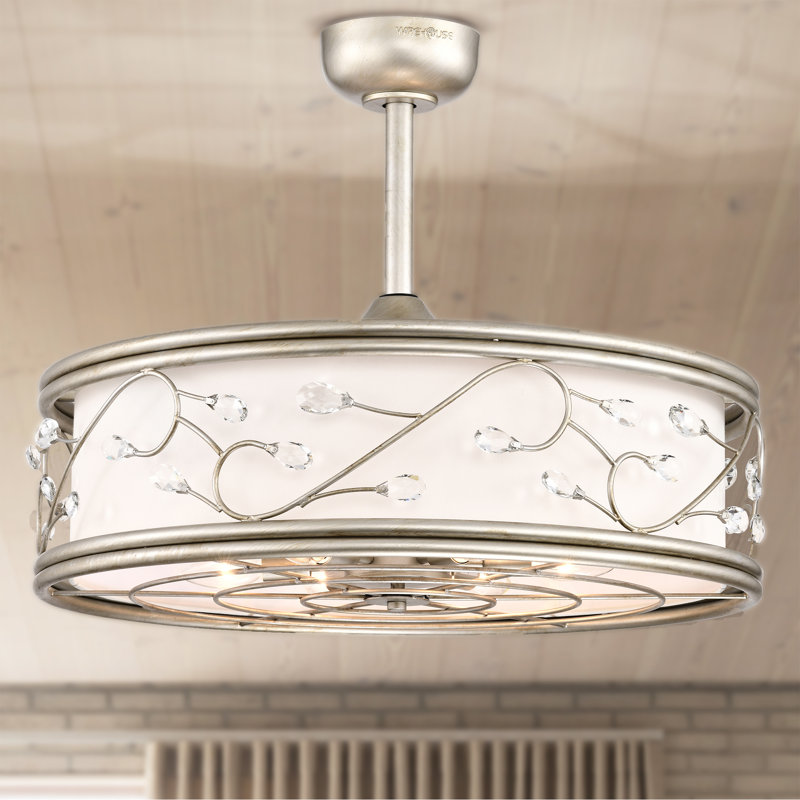 Warehouse of Tiffany 3 - Blade Crystal Ceiling Fan | Wayfair