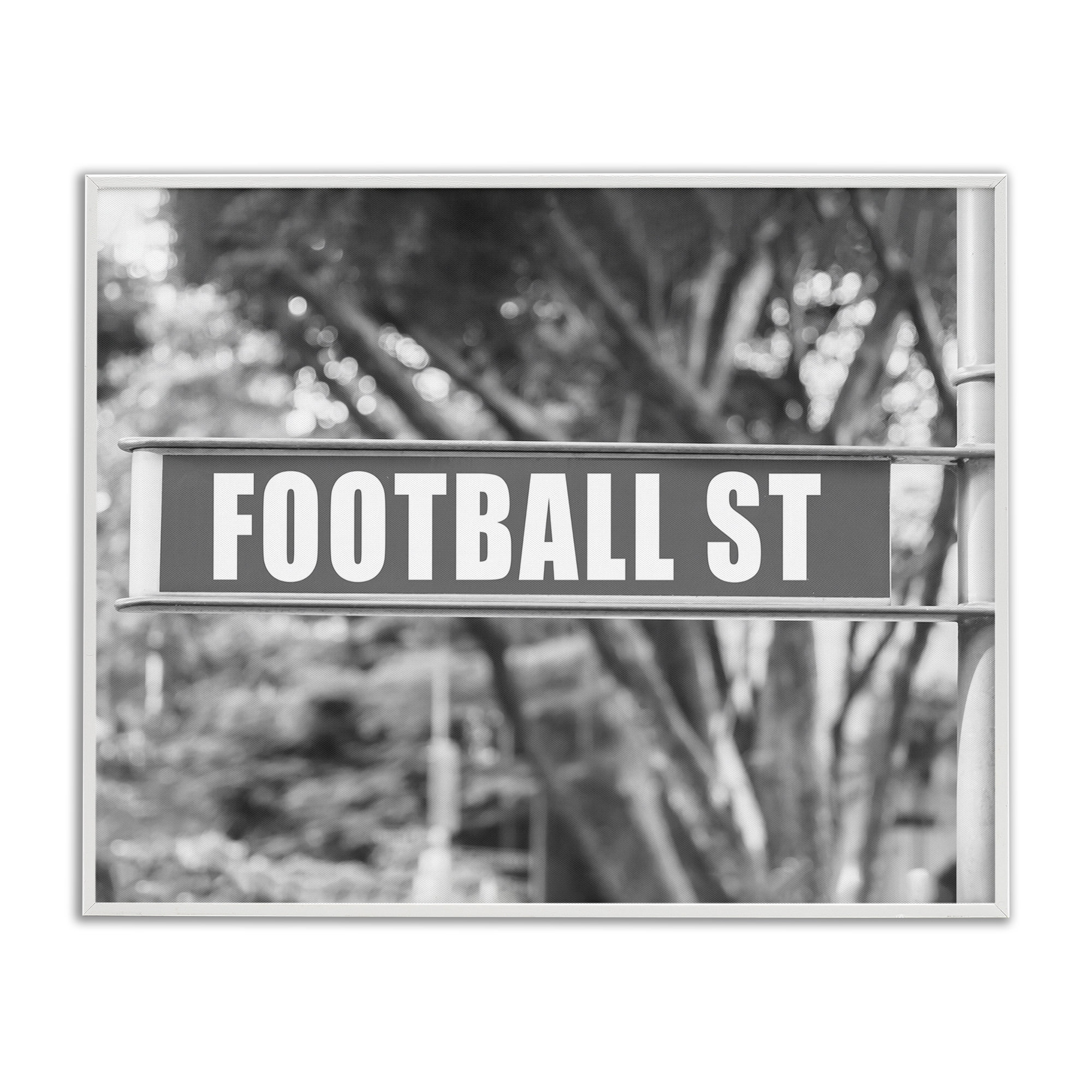 Ebern Designs Football Street Sign Giclee Art by Daphne Polselli | Wayfair
