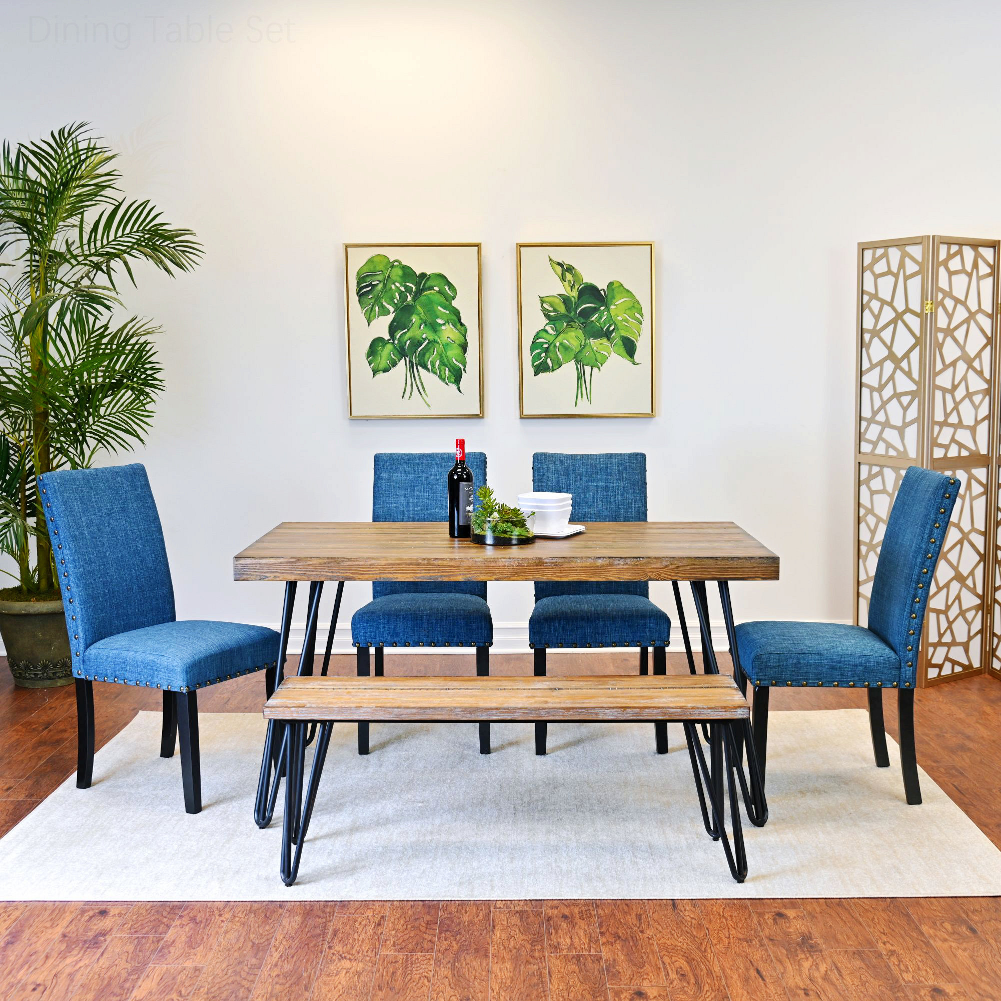 Lark Manor™ Avivah Rectangular 33'' L x 60'' W Dining Set | Wayfair