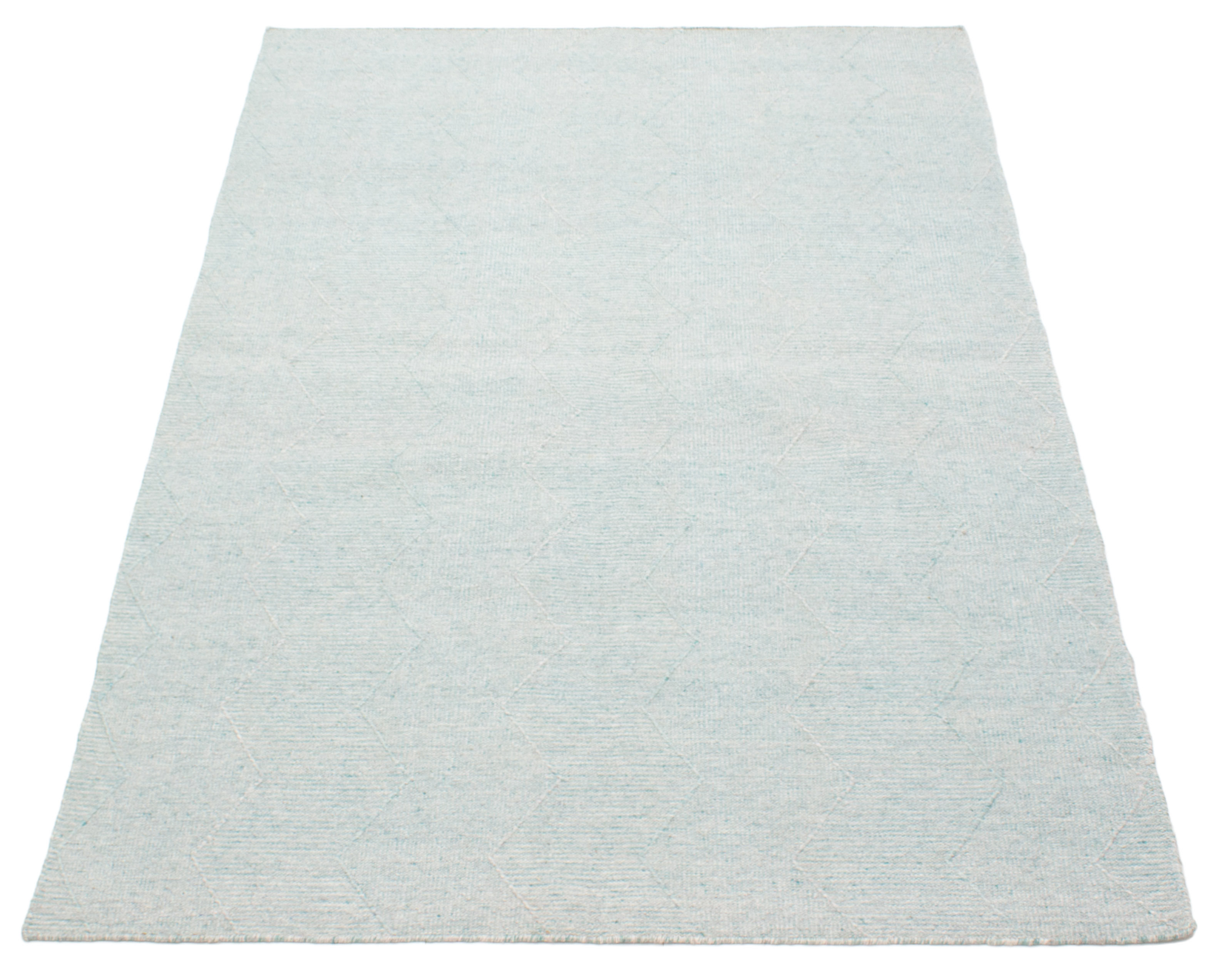 Dakota Fields One Of A Kind Ankara Baby Blue Kilim 5'1" x 8'2"Area Rug ...