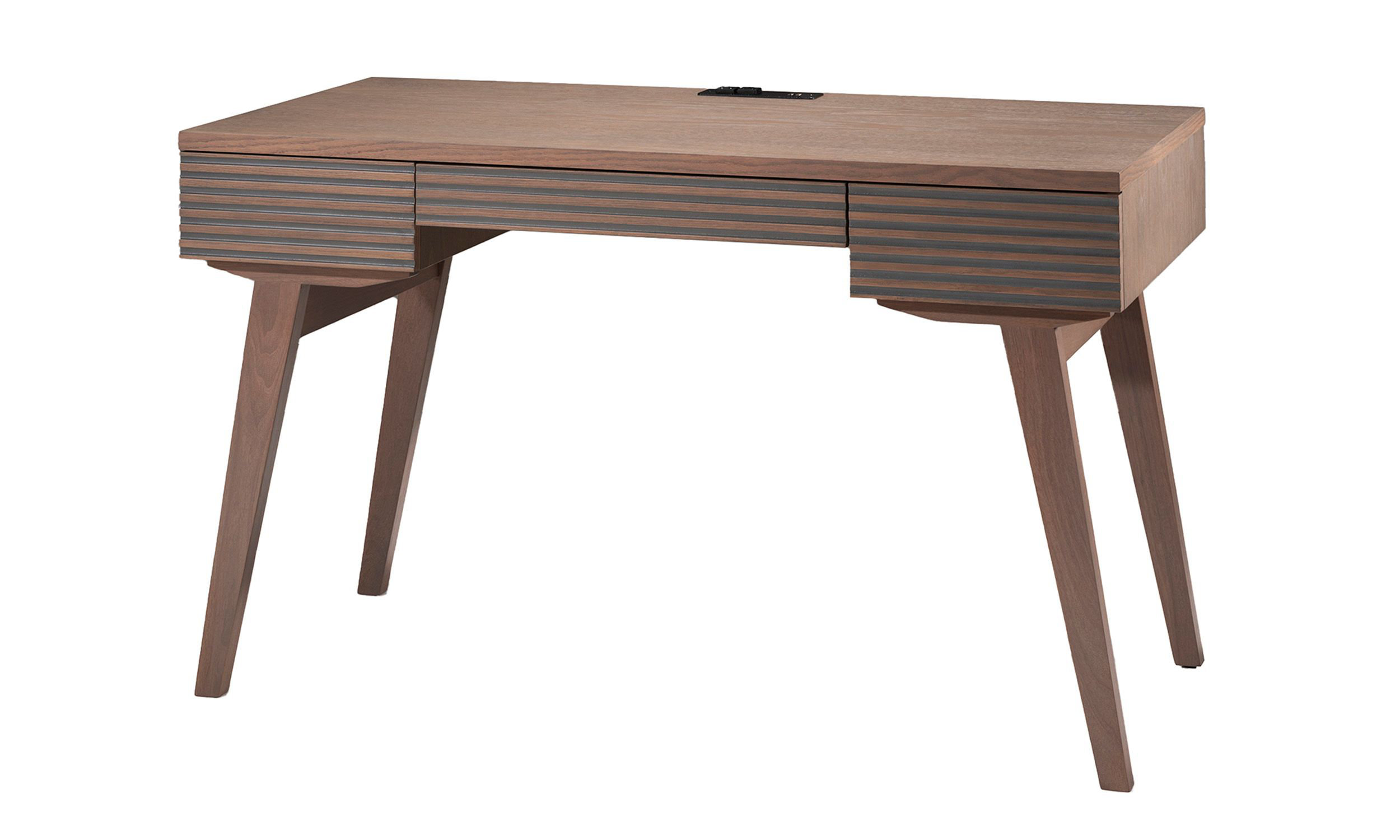 Furnitech Reversible Desk with Built in Outlets | Wayfair
