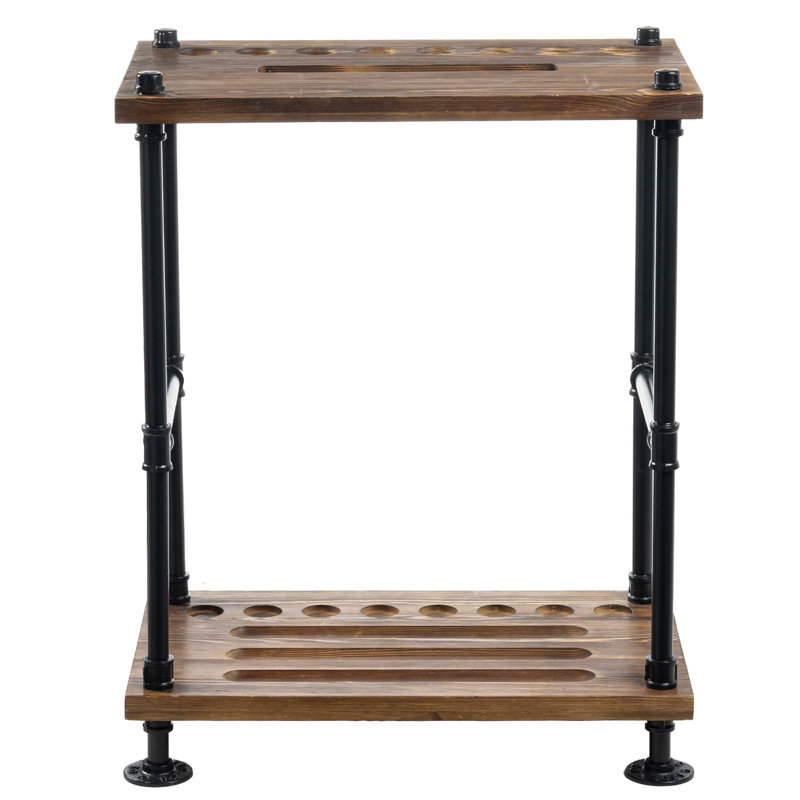 MyGift Solid Wood Billiard Pool Cue Rack | Wayfair