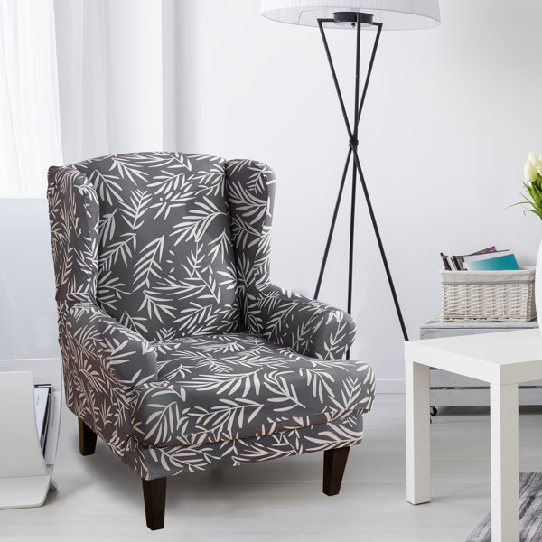 Red Barrel Studio® 2-Pieces Print Tiger Stool Sofa Cover - Wing Back ...