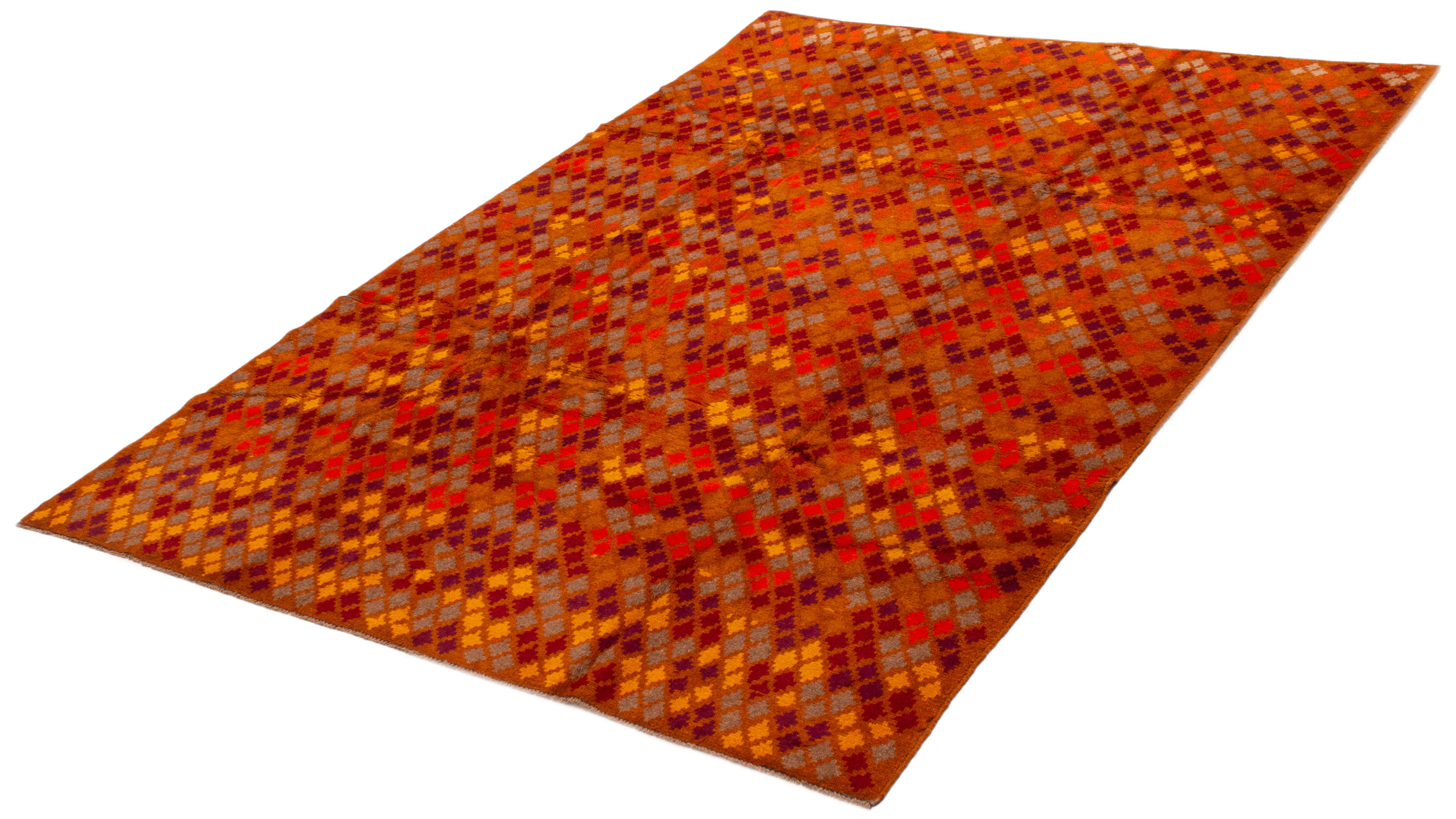 Isabelline Akhjah Burnt Orange Rug 6'9" x 9'9" | Wayfair