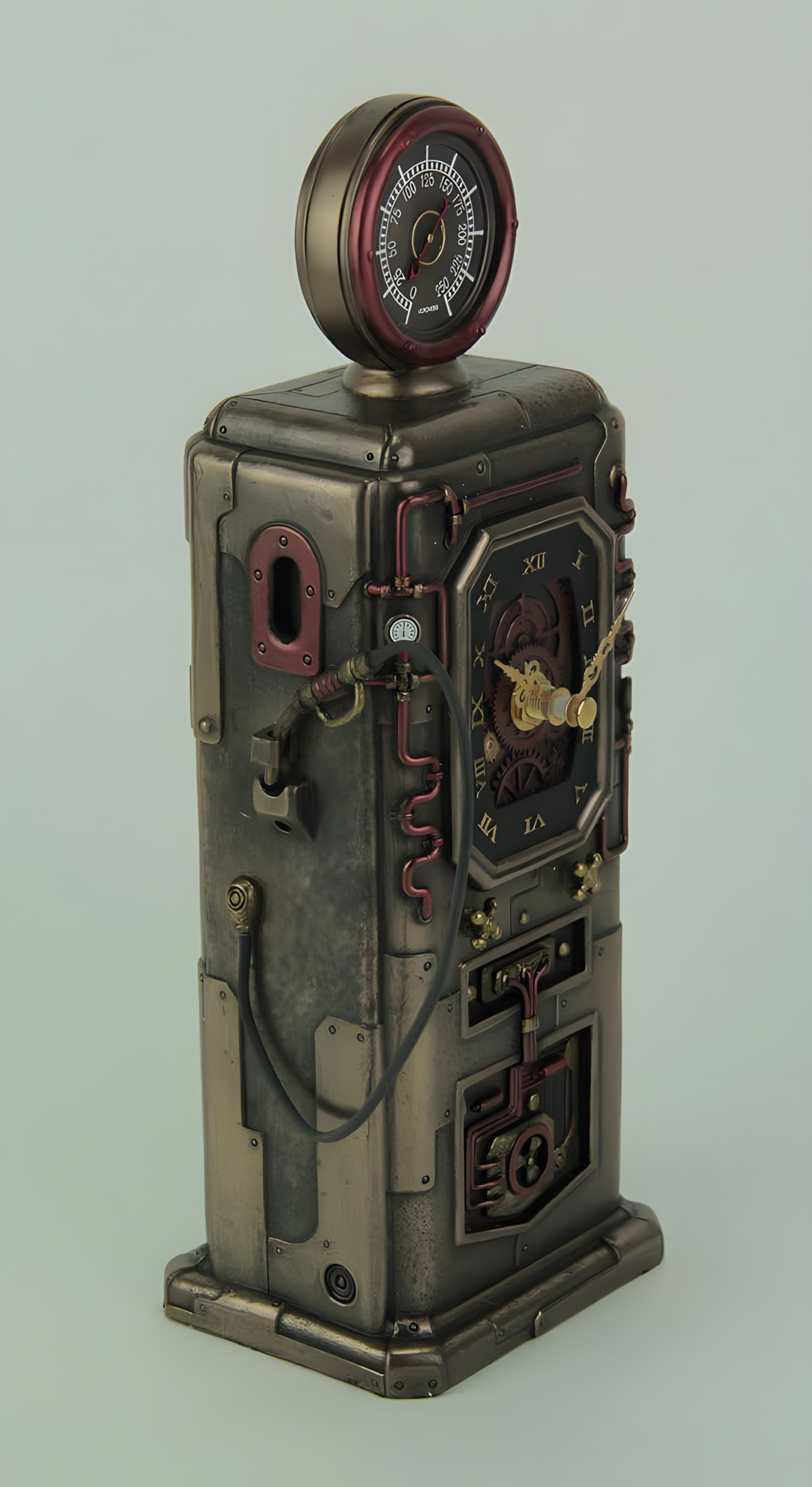 Williston Forge Steampunk Fuel Dispenser Clock Tower Statue ...