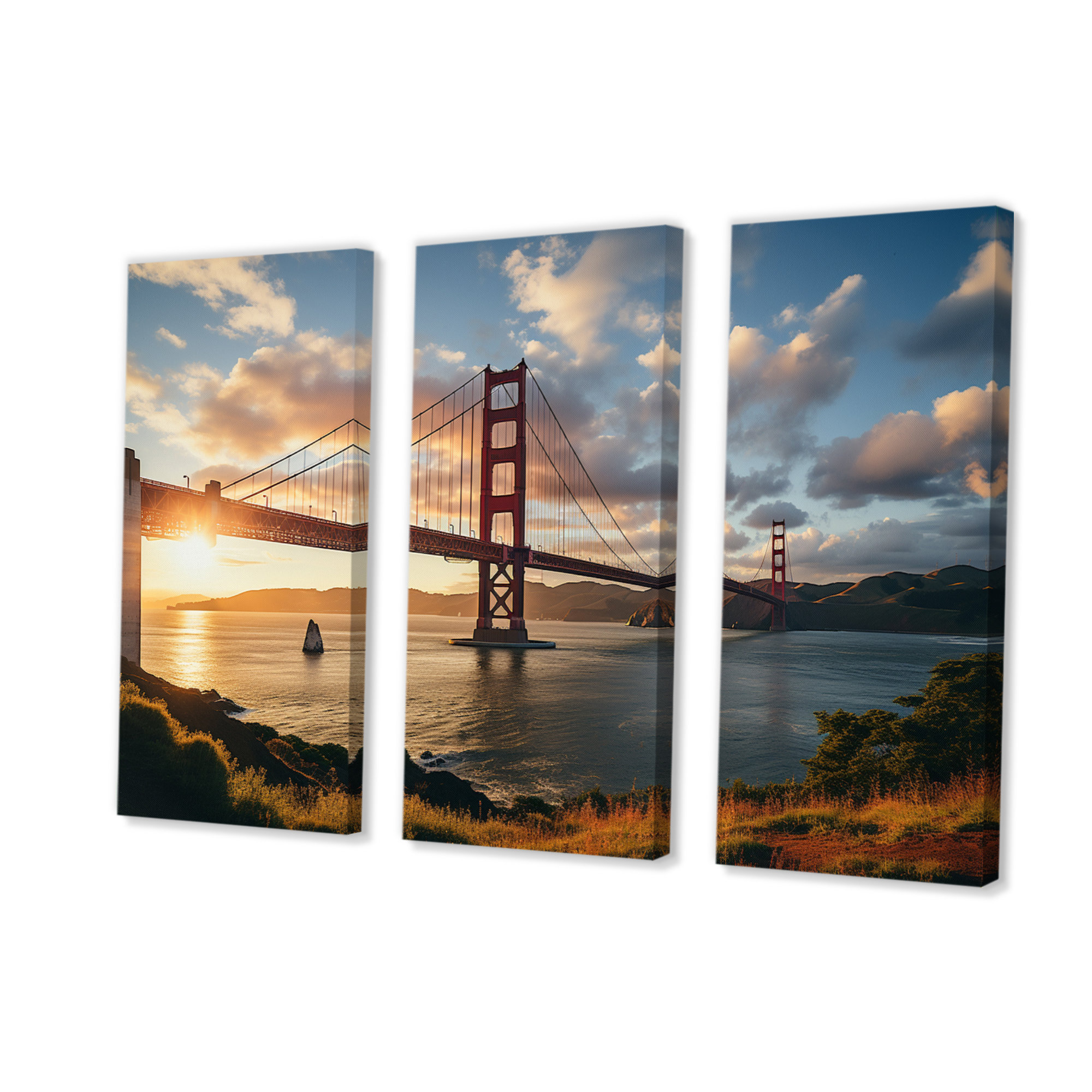 Ebern Designs Golden Hour At The Golden Gate II - American Wall Decor ...