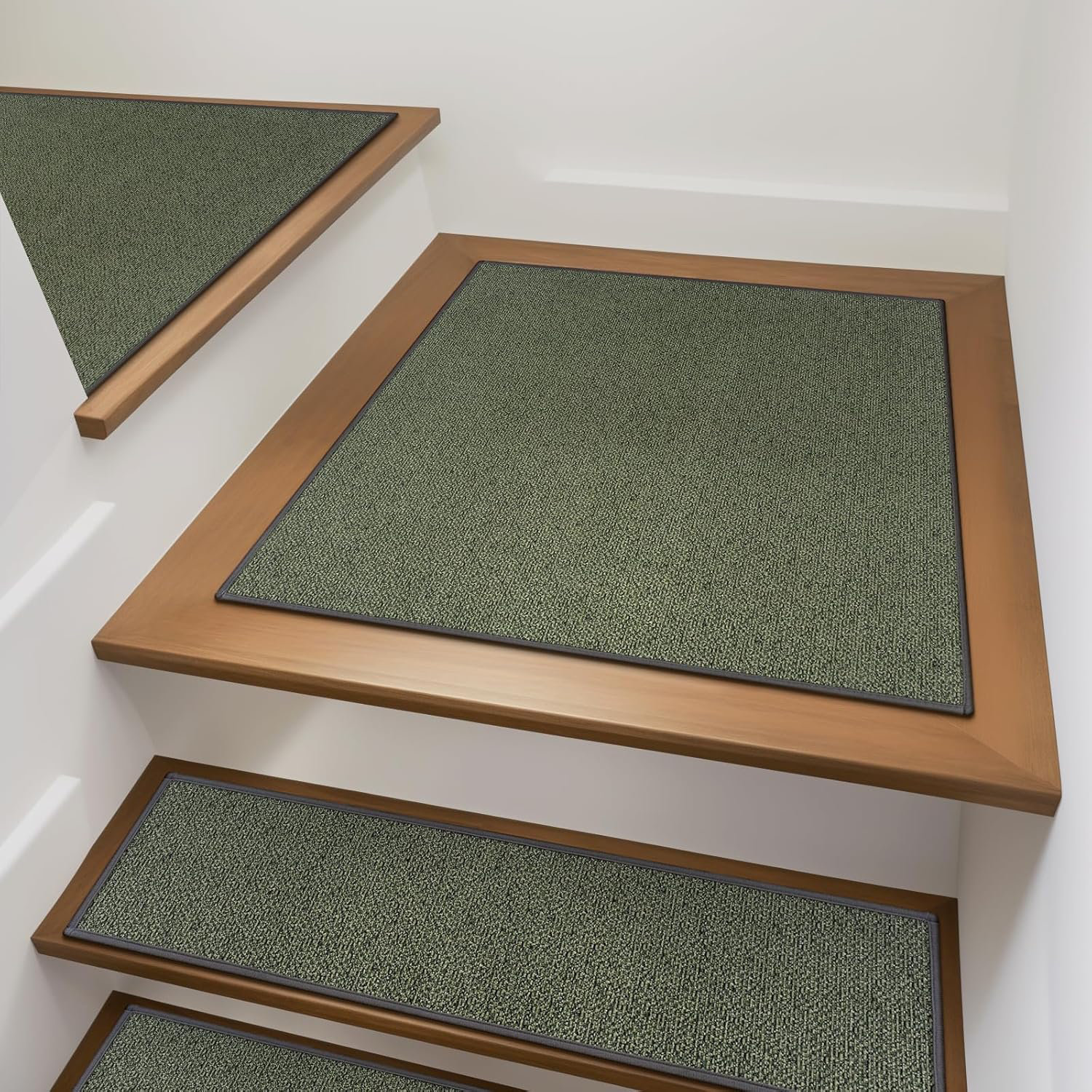 Latitude Run® Stair Treads Carpet For Wooden Steps Non Slip Landing Mat ...