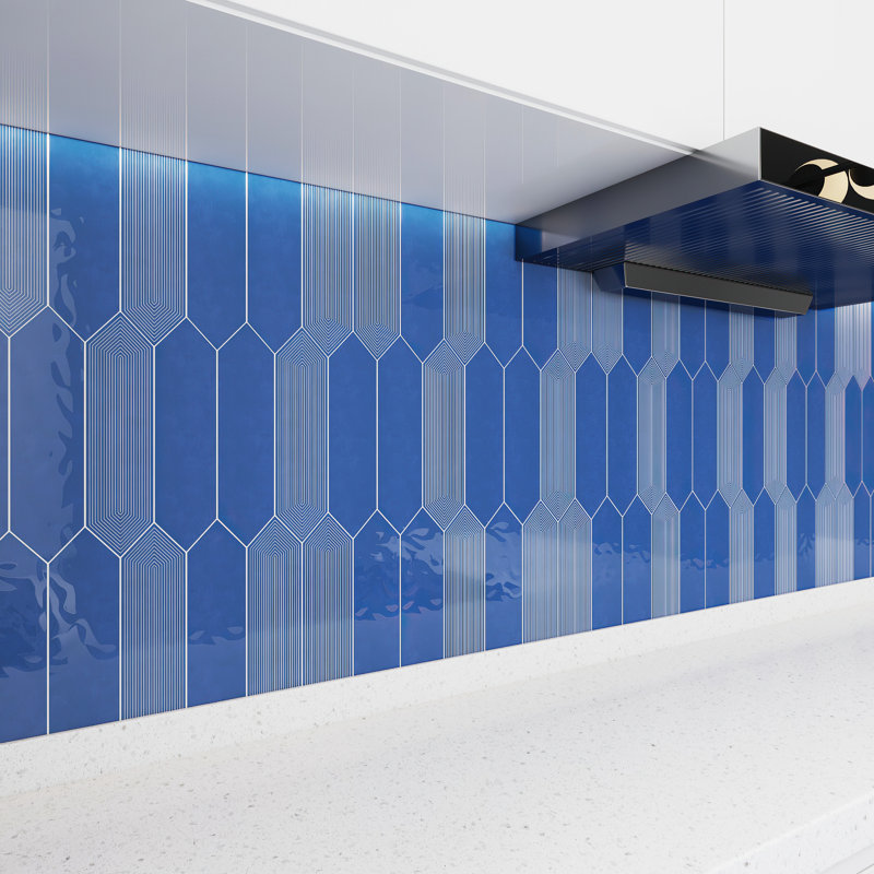 Giorbello Glazed Ceramic Picket Subway Tile 3" x 12"- Glossy | Wayfair