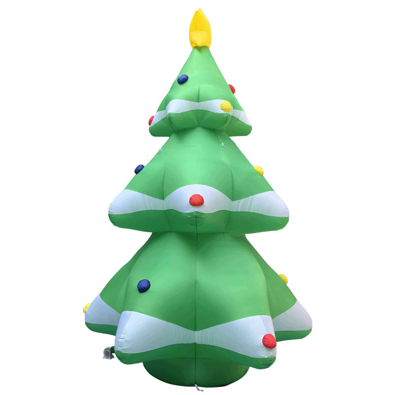 Northlight Seasonal Lighted Inflatable Christmas Tree Outdoor ...