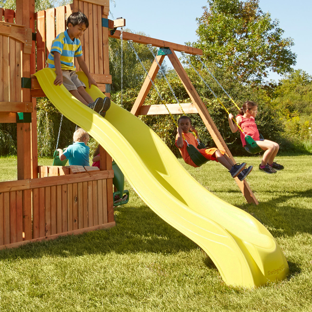 Swing-n-Slide Ready To Build Custom Alpine Wave Slide for 5' Deck ...