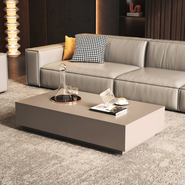 Aurora Craft Simple Solid Wood Tea Table Light Luxury Senior Coffee ...