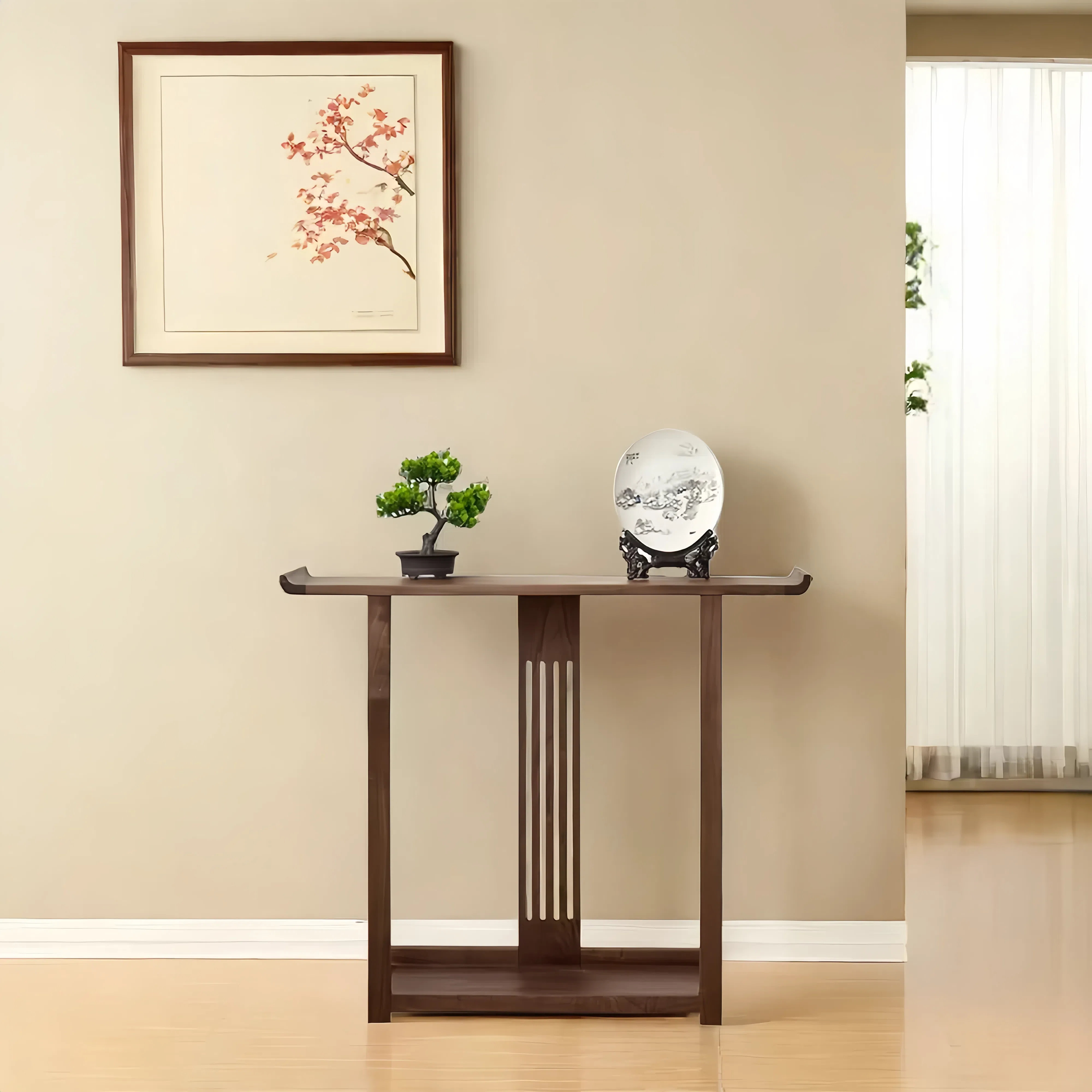The Invincibles home Black Walnut Console Table | Wayfair
