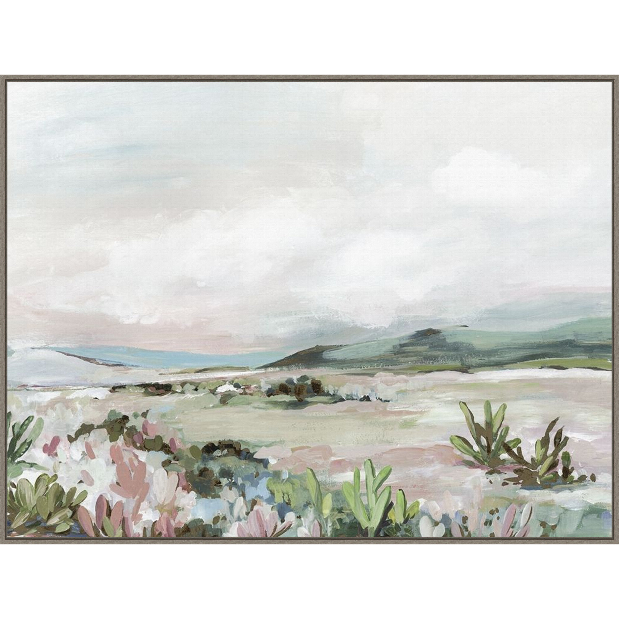 Red Barrel Studio® Wild Cactus Garden Framed On Canvas by Allison ...