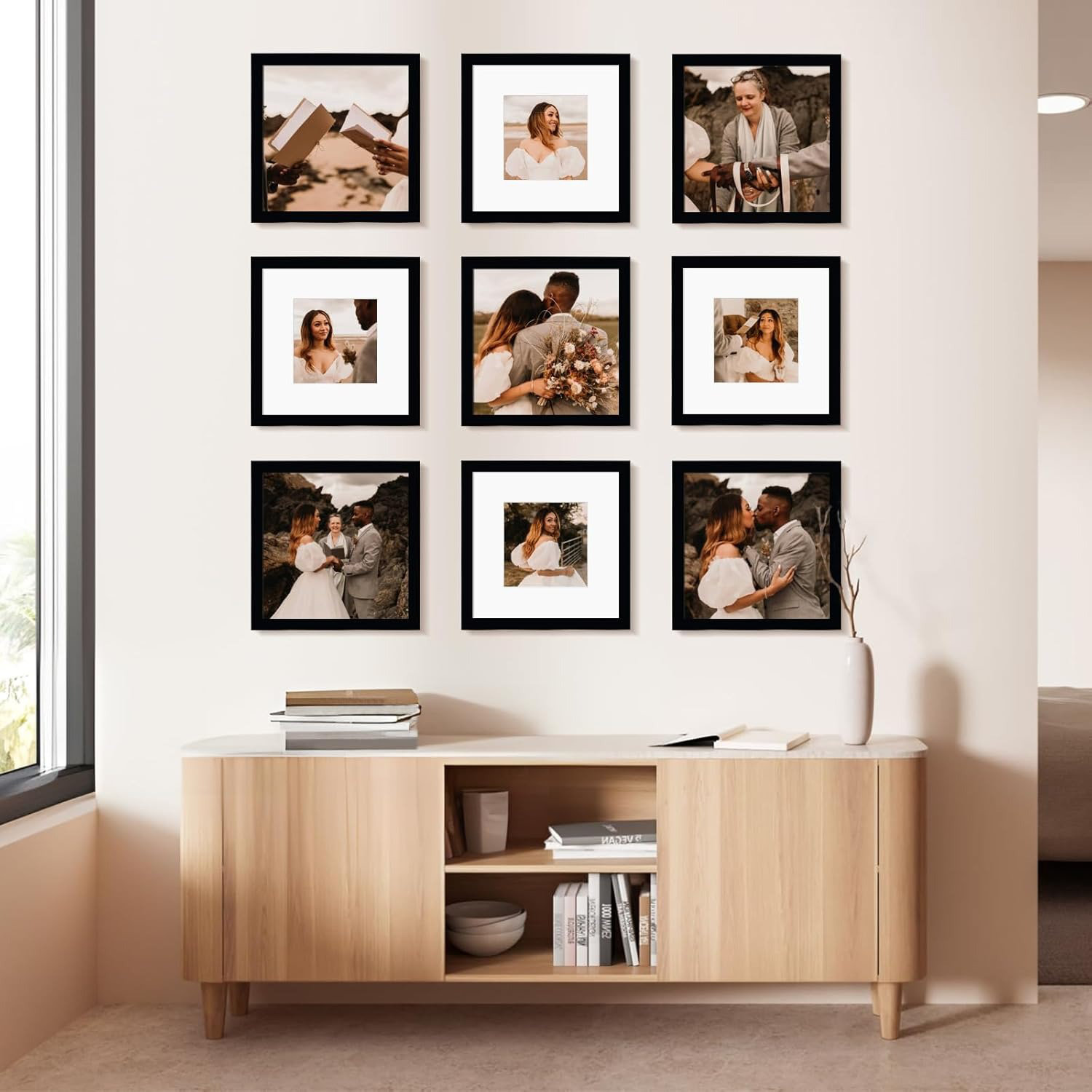 Stock Preferred 12x12 Picture Frames Set Of 9 | Wayfair