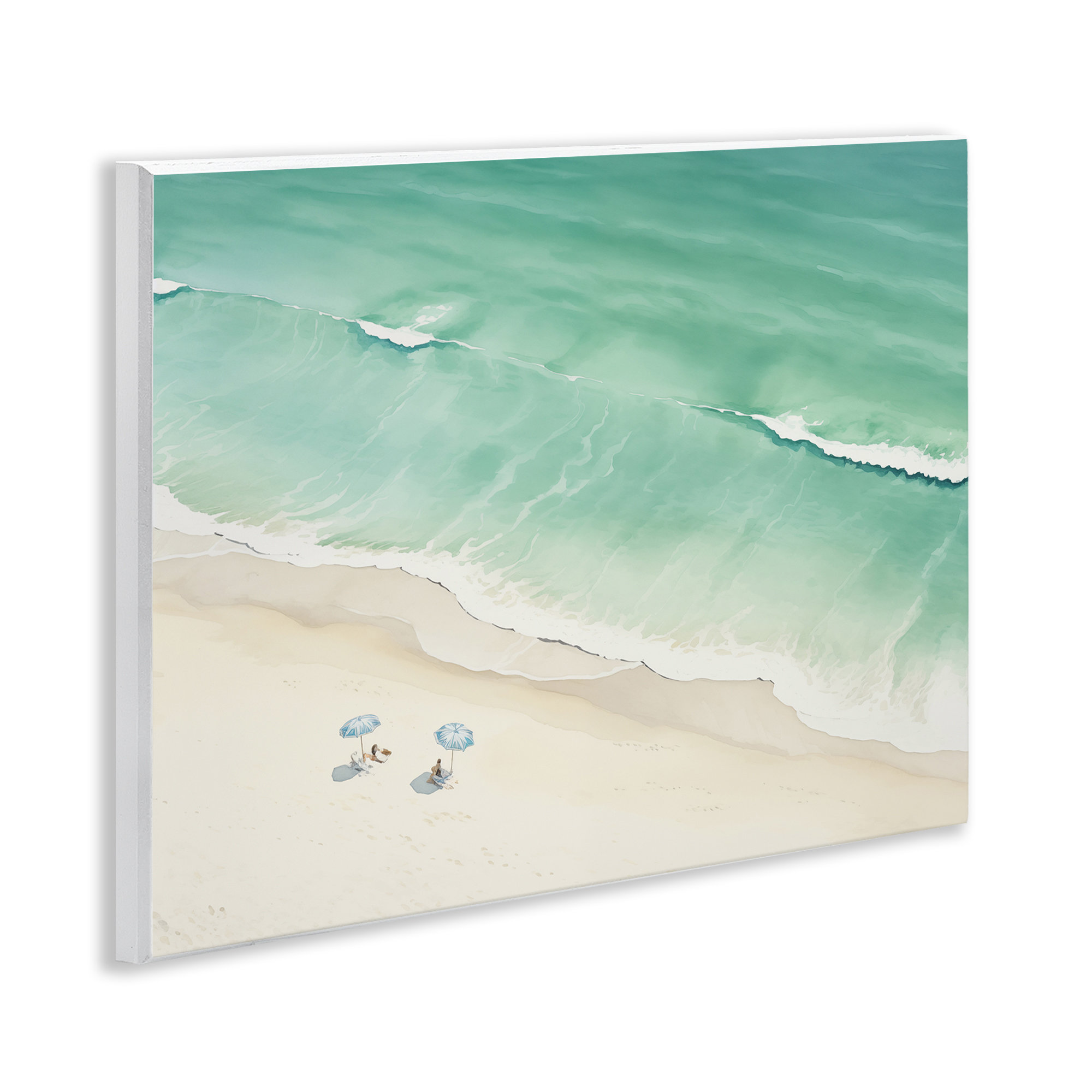 Highland Dunes Summer Shore Beachgoers Wall Plaque Art by Arlington ...