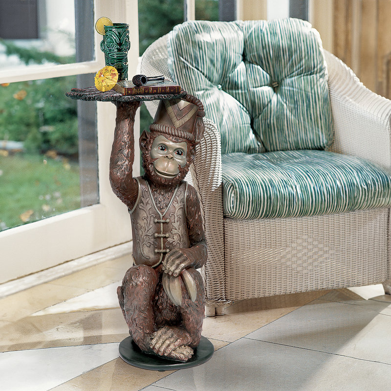 Design Toscano Moroccan Monkey Butler Figurine End Table & Reviews ...
